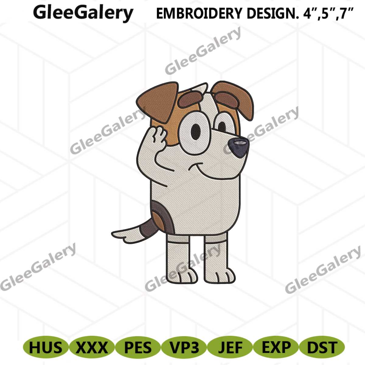 Jack Bluey Embroidery File, Jack Russell Bluey Embroidery De | Inspire ...