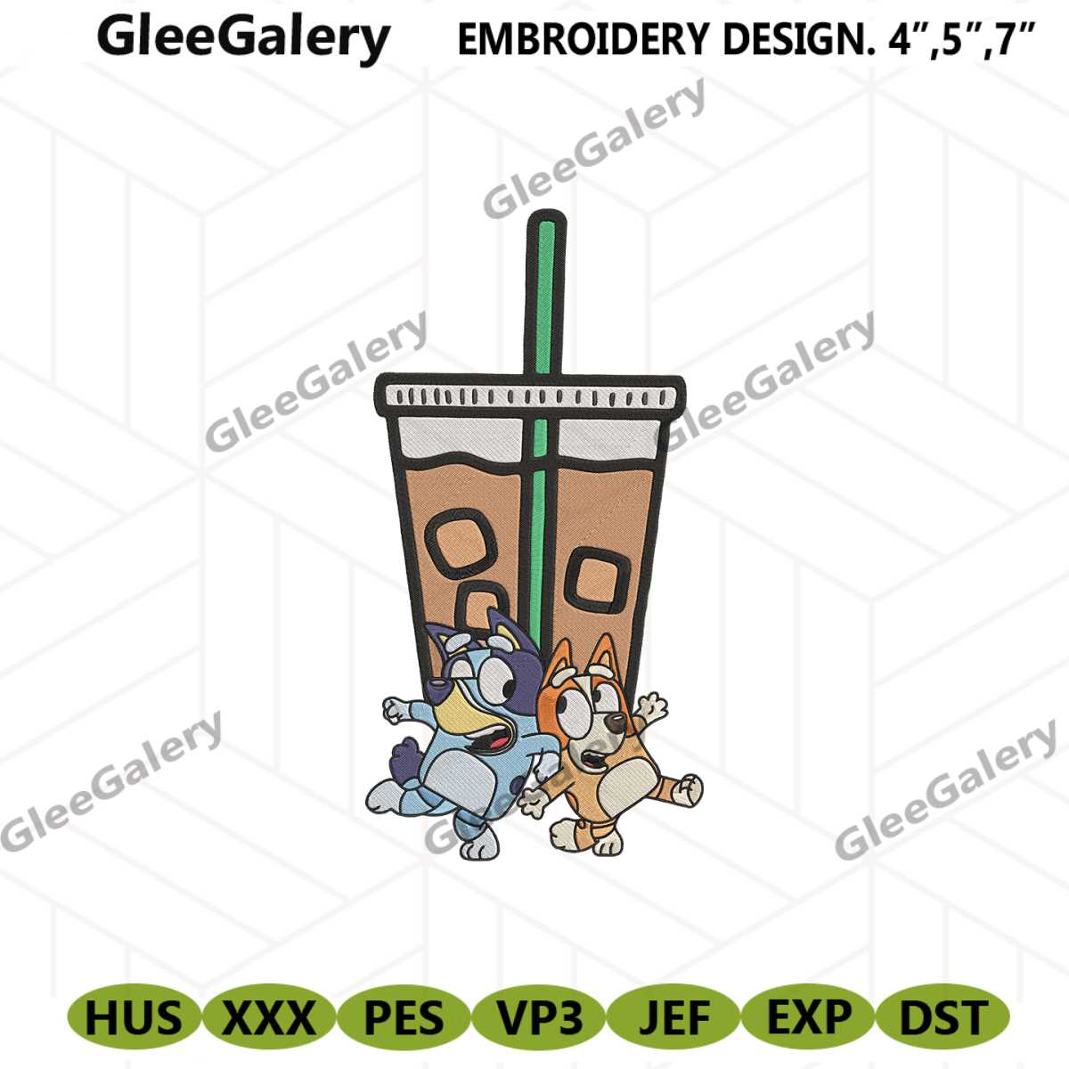 Bluey Custom Machine Embroidery Design, Bluey Cute Embroider | Inspire ...