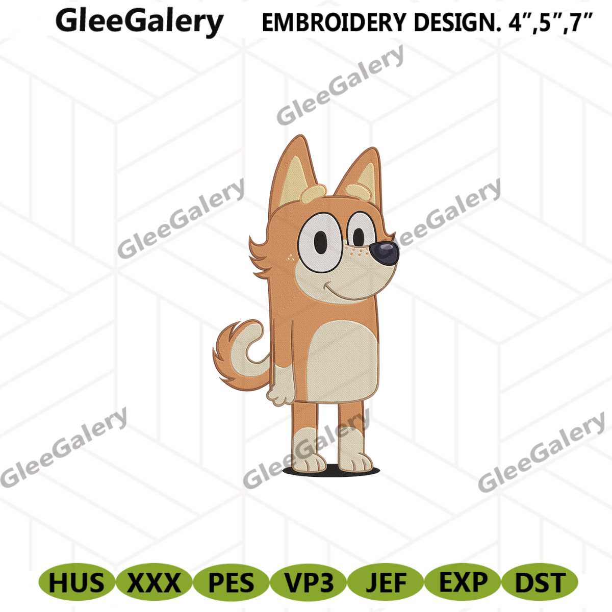 Chilli Bluey Machine Embroidery File, Chilli Mum Bluey Embro | Inspire ...