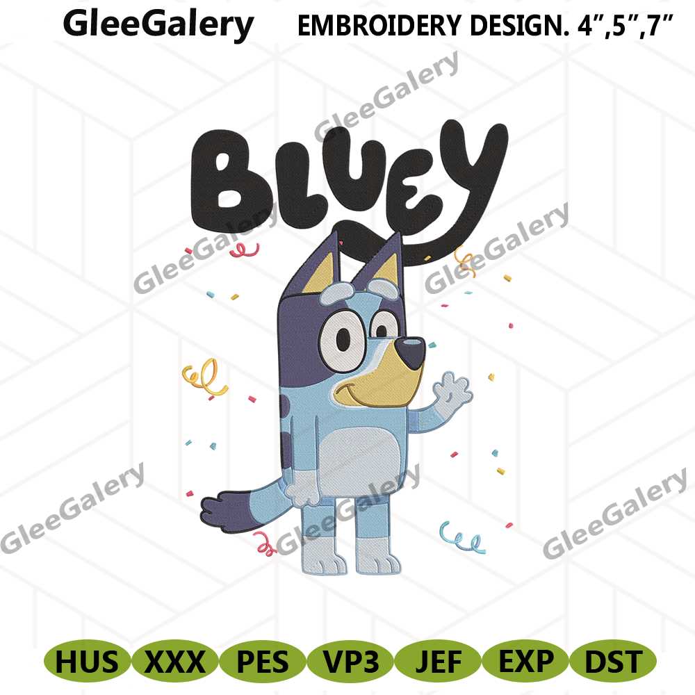Cute Bluey Embroidery Designs, Bluey Character Machine Embro | Inspire ...