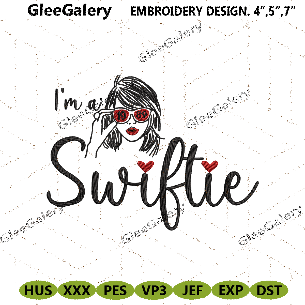 I Am A Swiftie Embroidery Download Digital Download Files | Inspire Uplift