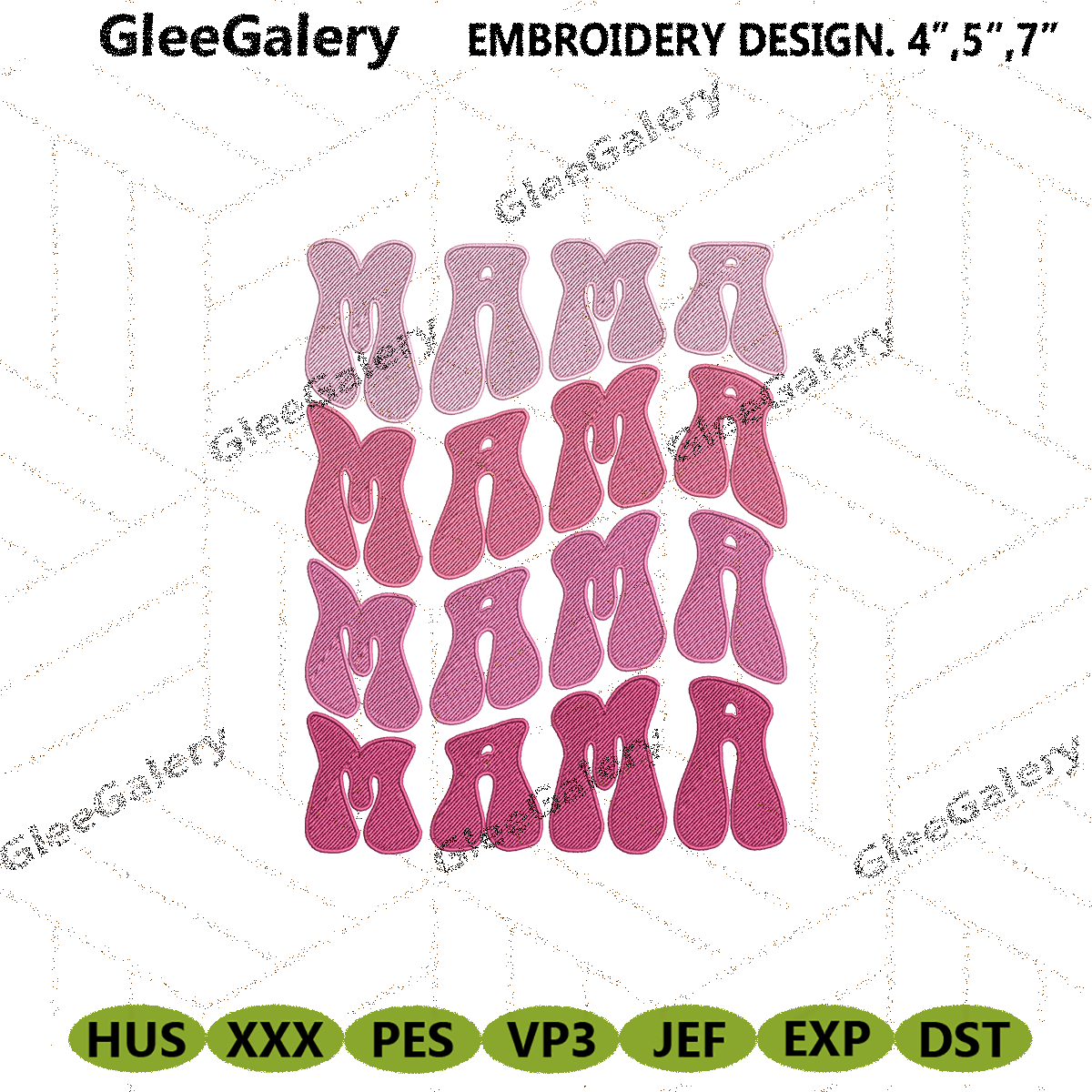 Mama Mama Logo Embroidery Design Files Download | Inspire Uplift