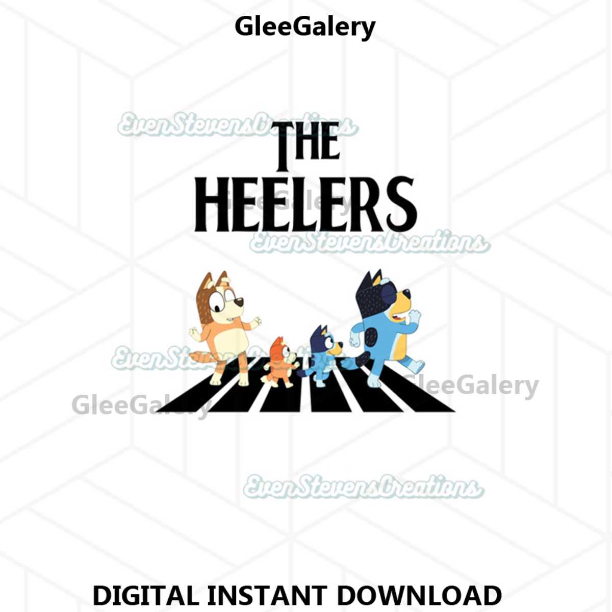 Bluey family the heelers abbey road the Beatles kids cartoon | Inspire ...