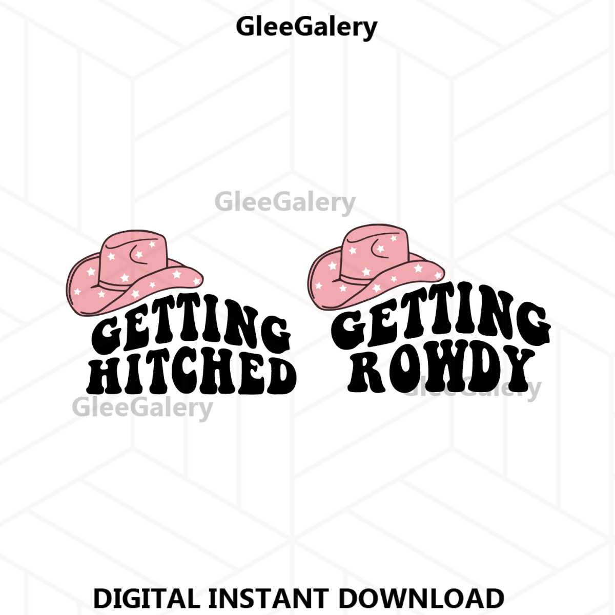 Getting Hitched Getting Rowdy PNG SVG DXF Bachelorette Party | Inspire ...