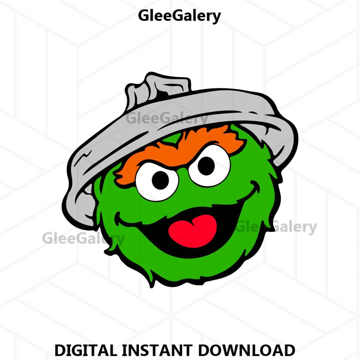 Green Monster Trash Can Lid, Street Green Monster, SVG, PNG | Inspire ...