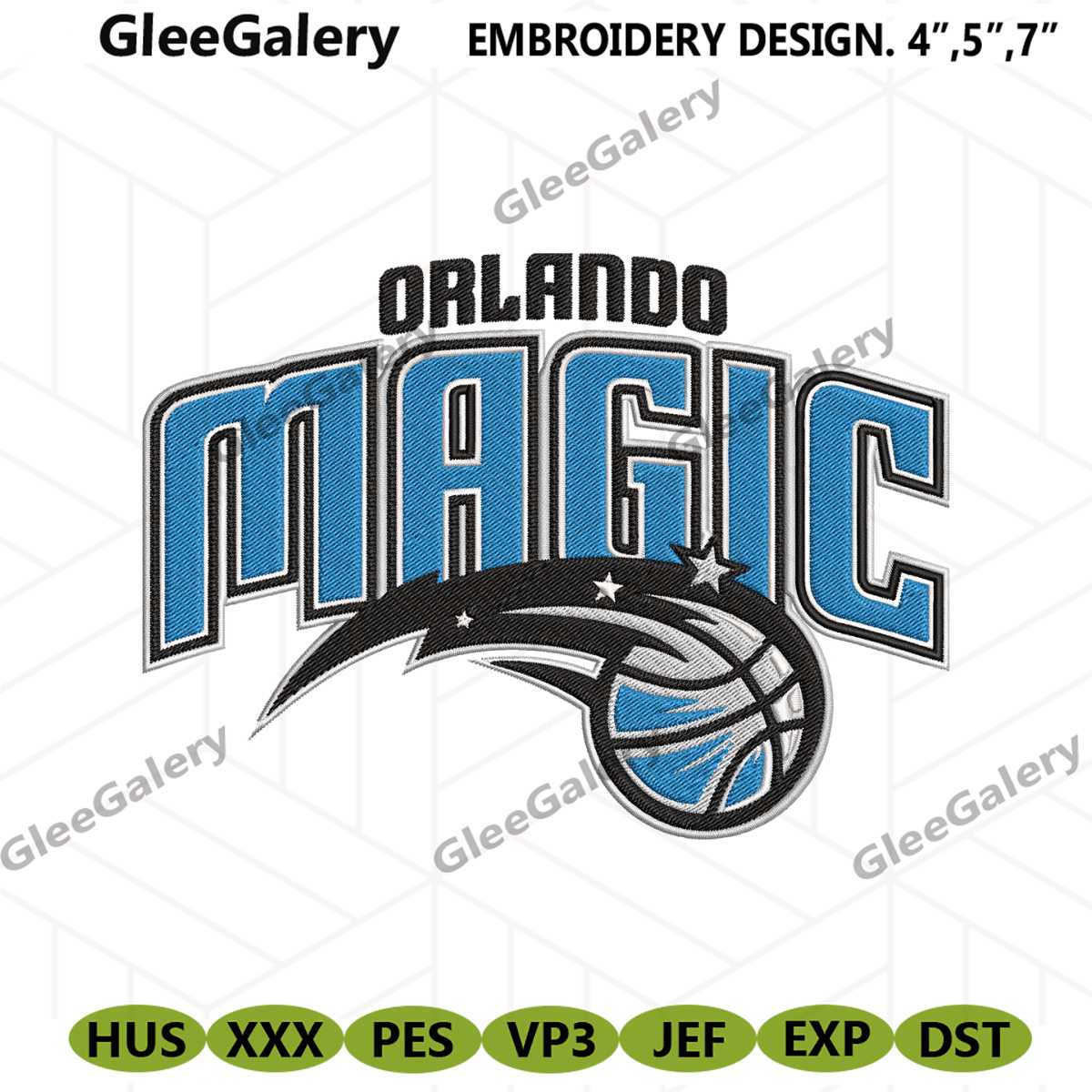 Orlando Magic Logo Machine Embroidery Designs, NBA Orlando M | Inspire ...