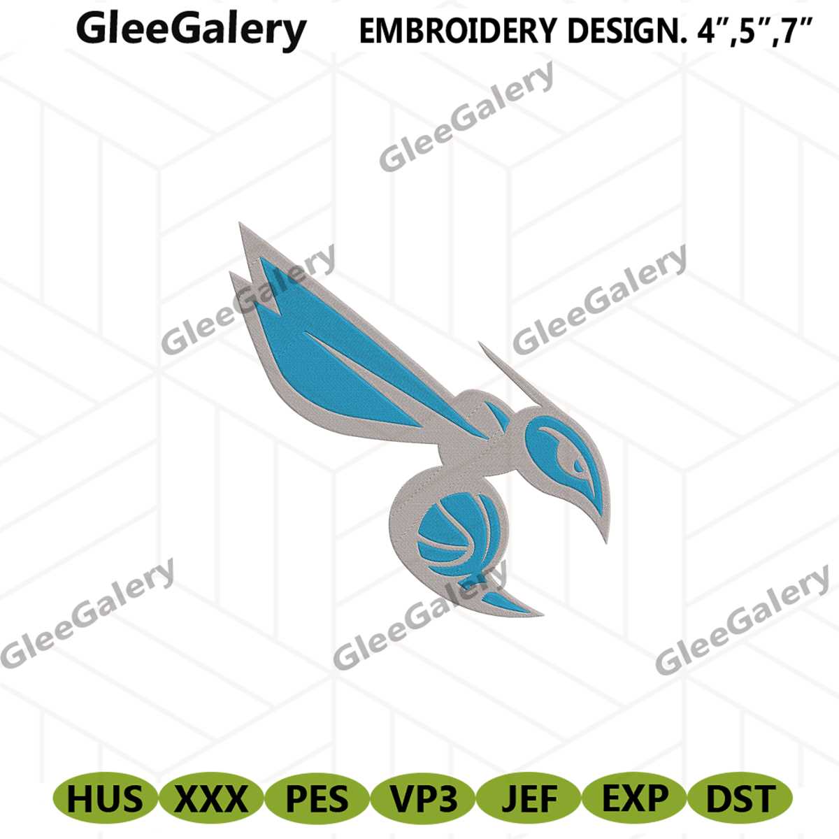 Charlotte Hornets Logo Machine Embroidery Design, NBA Charlo | Inspire ...