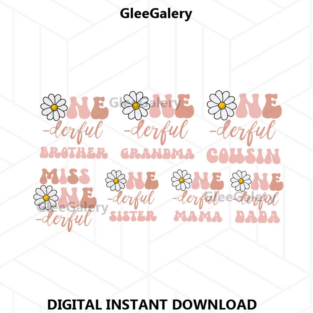 Daisy First Birthday Family Svg, Little Miss ONEderful Svg, | Inspire ...
