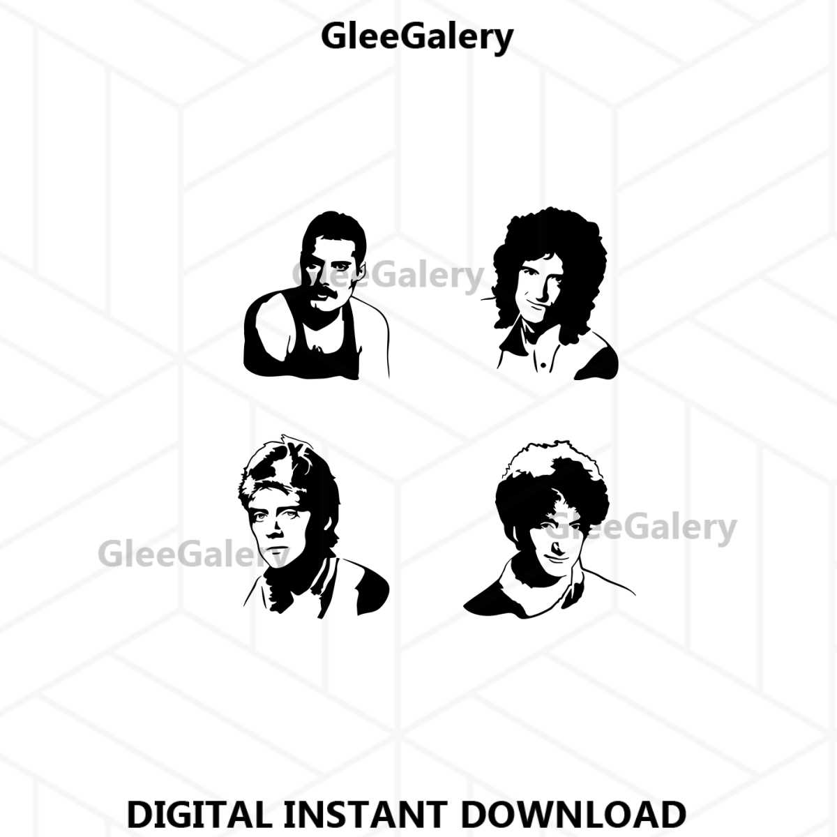 Queen Band Svg, Rock Band Svg, Queen Svg, Music Band Svg, Fr | Inspire ...