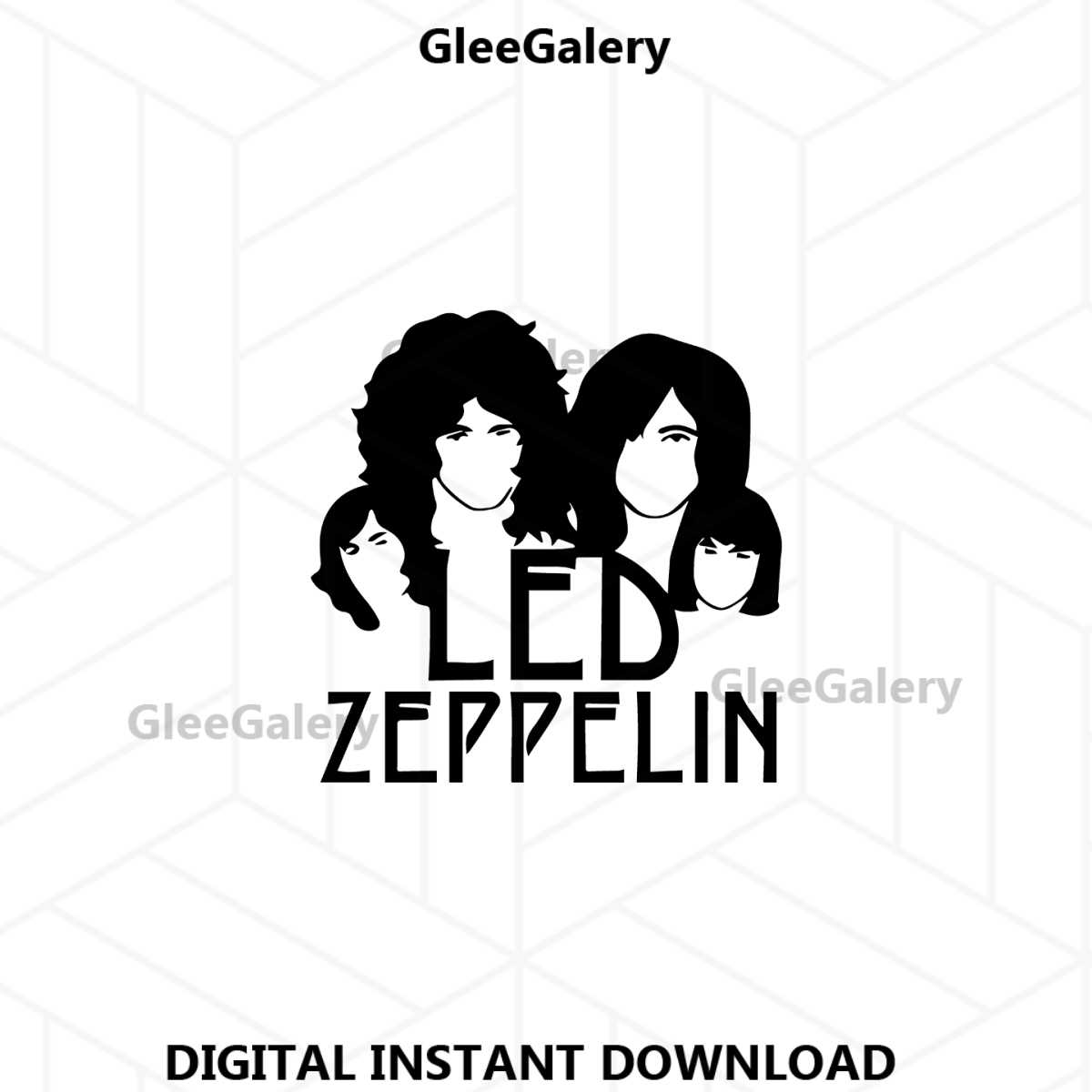Led Zeppelin Svg, Led Zeppelin Silhouette Svg, Jimmy Page, R | Inspire ...