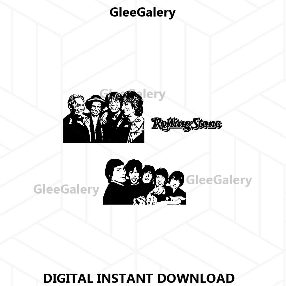 Rolling Stones Svg Bundle, Rolling Stones Silhouette Svg, Th | Inspire ...