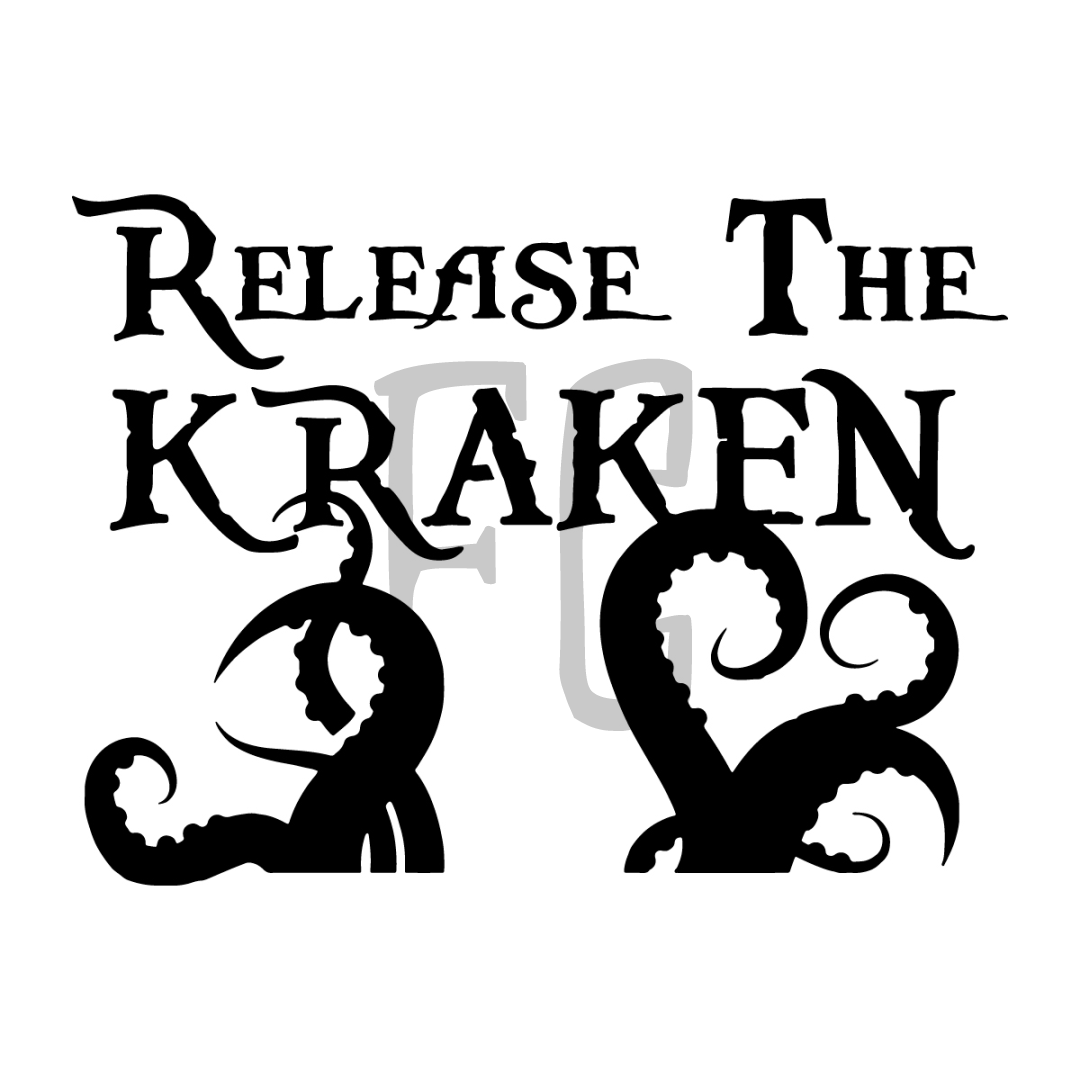 Release The Kraken Svg Pirate Svg Octopus Svg | Inspire Uplift