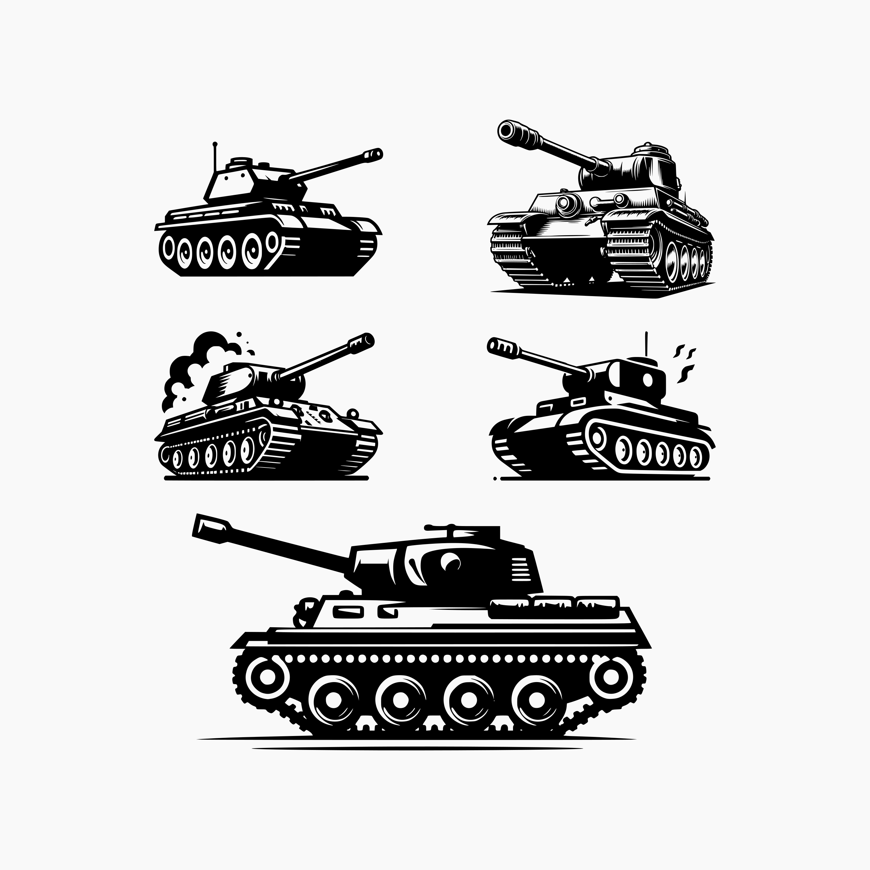 Tank. 5 Svg Bundle. Svg Png Eps Dxf Cut files. | Inspire Uplift