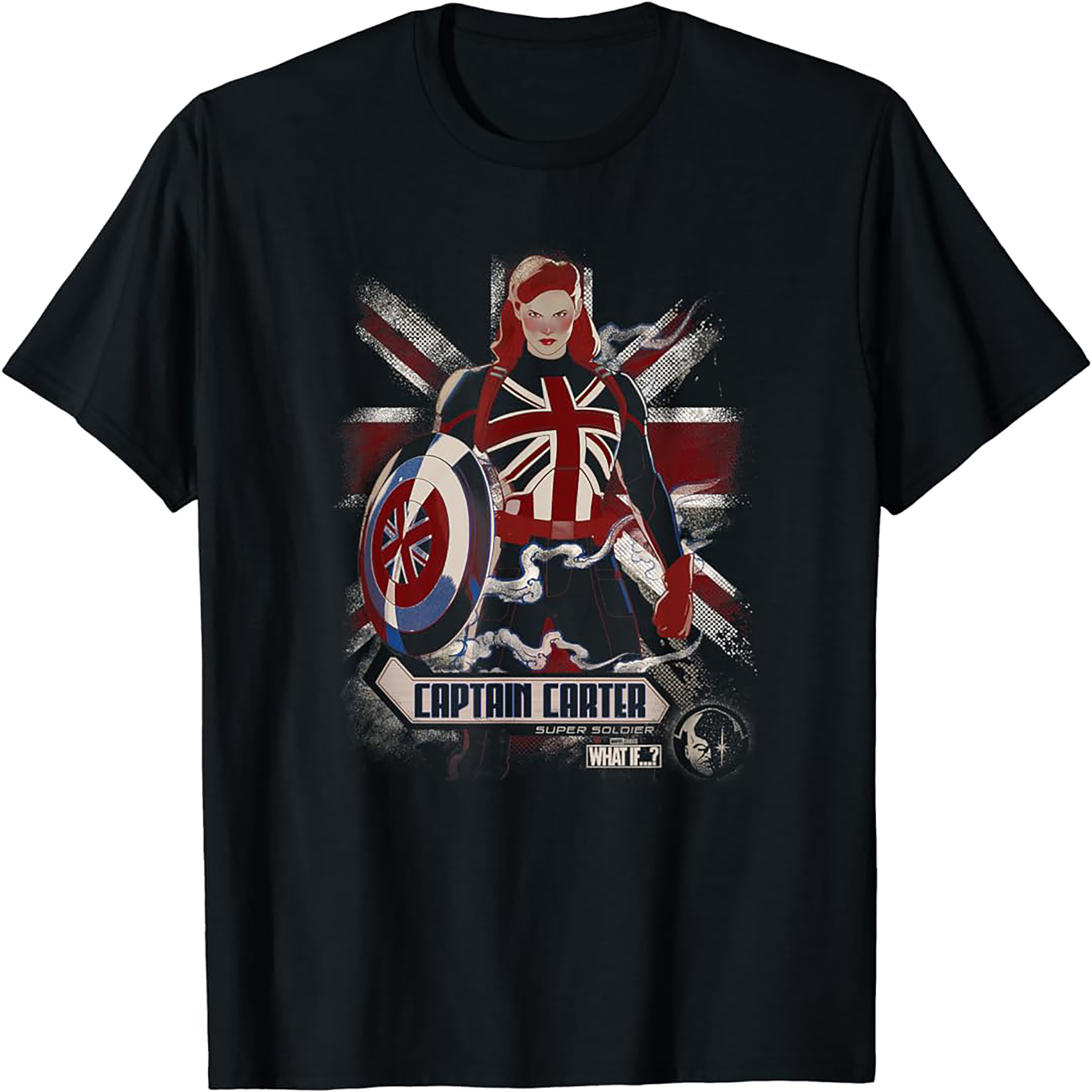 Marvel What If Captain Carter Flag Poster T-Shirt, PNG For S | Inspire ...