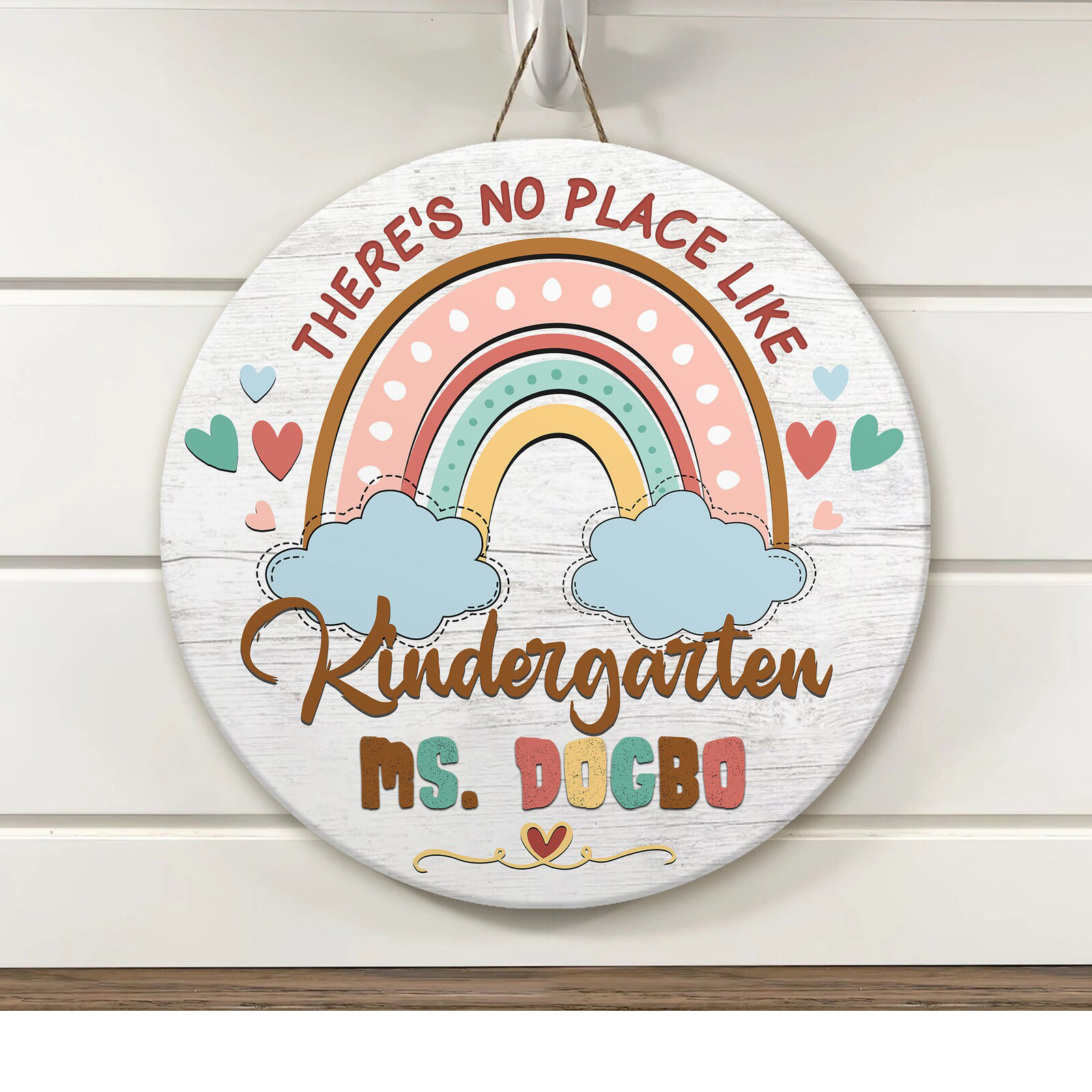 Custom Kindergarten Teacher, Personalized Teacher Door Sign, | Inspire ...