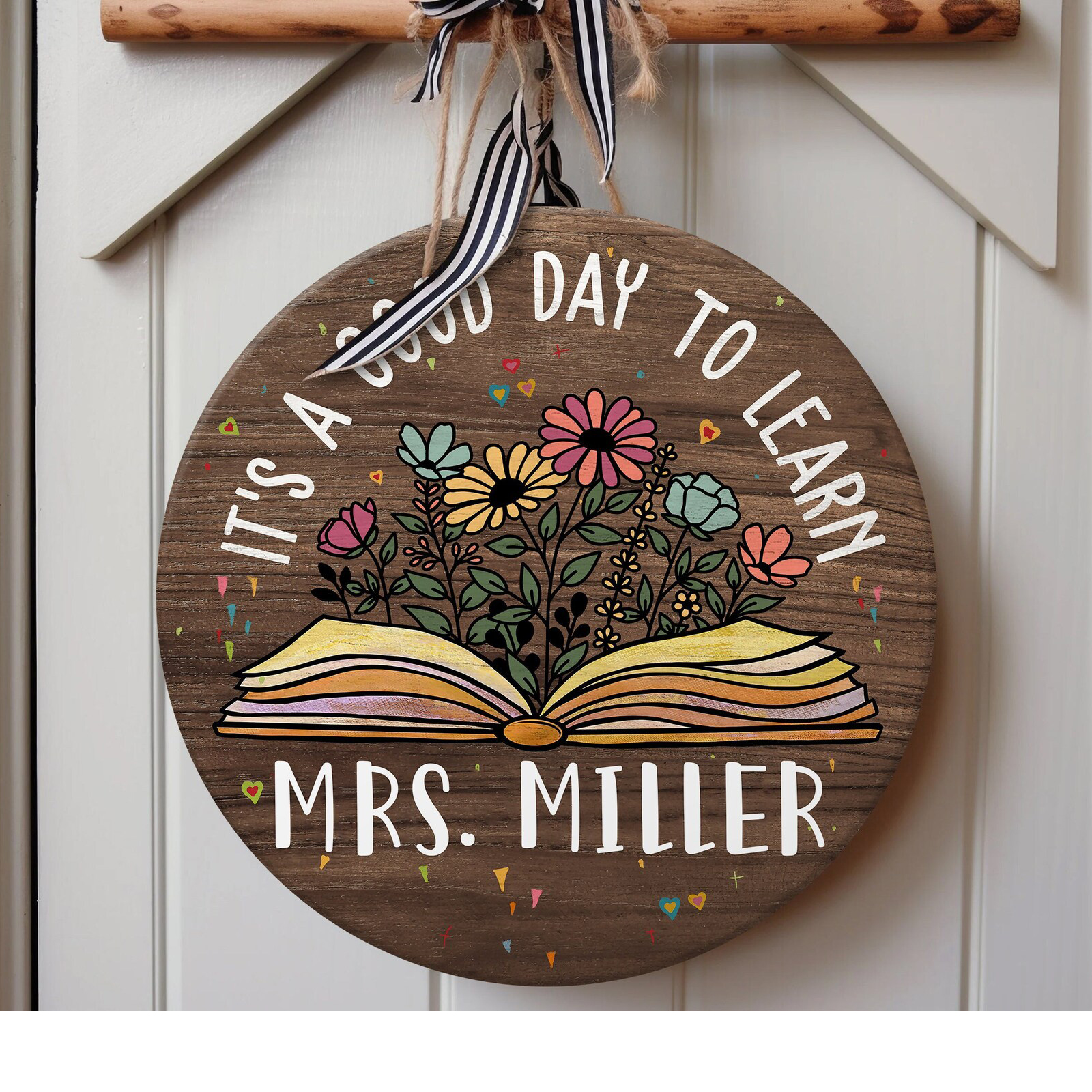 Custom Teacher Sign, Personalized Teacher Door Sign, Classro - Inspire ...