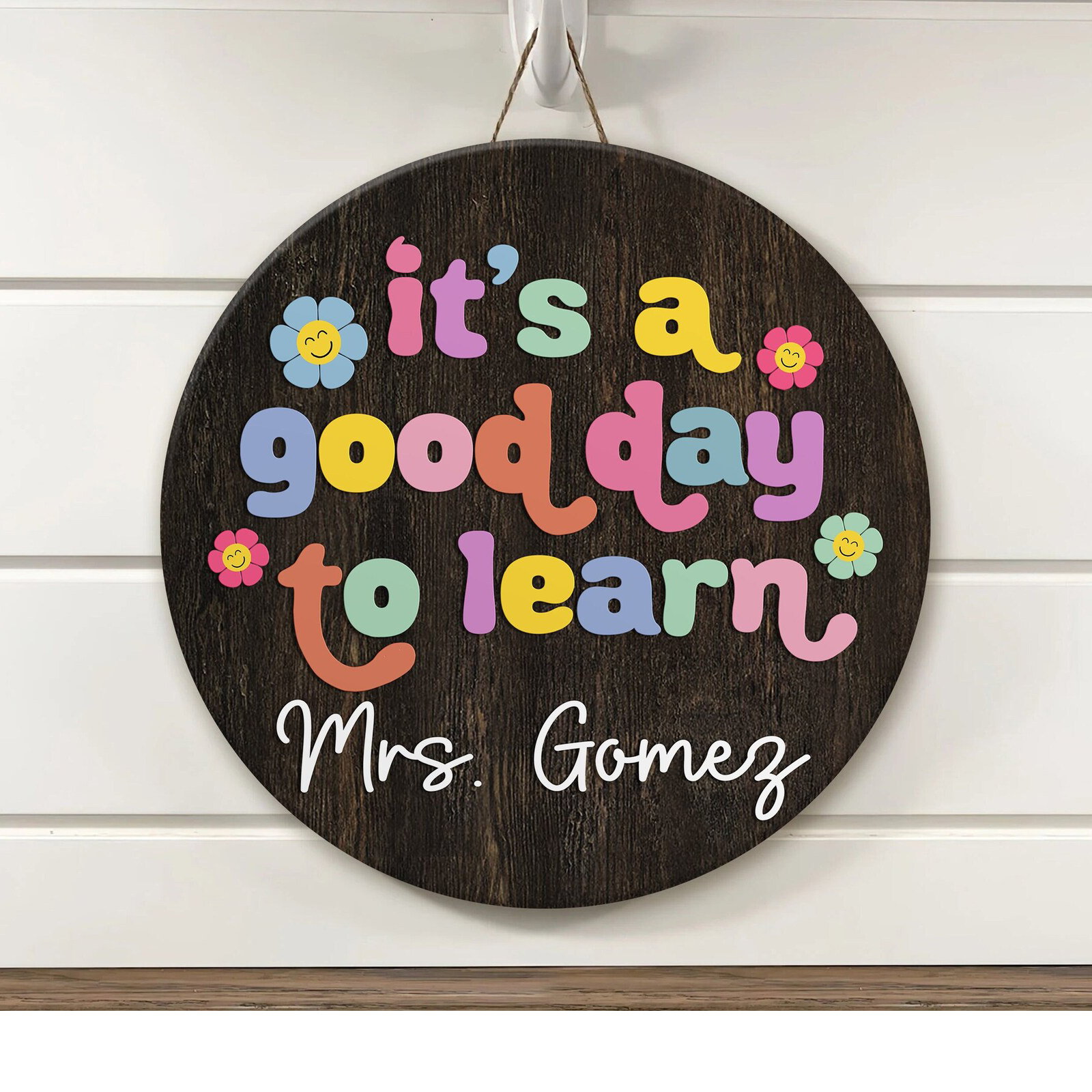 Custom Teacher Sign, Personalized Teacher Door Sign, Classro - Inspire ...