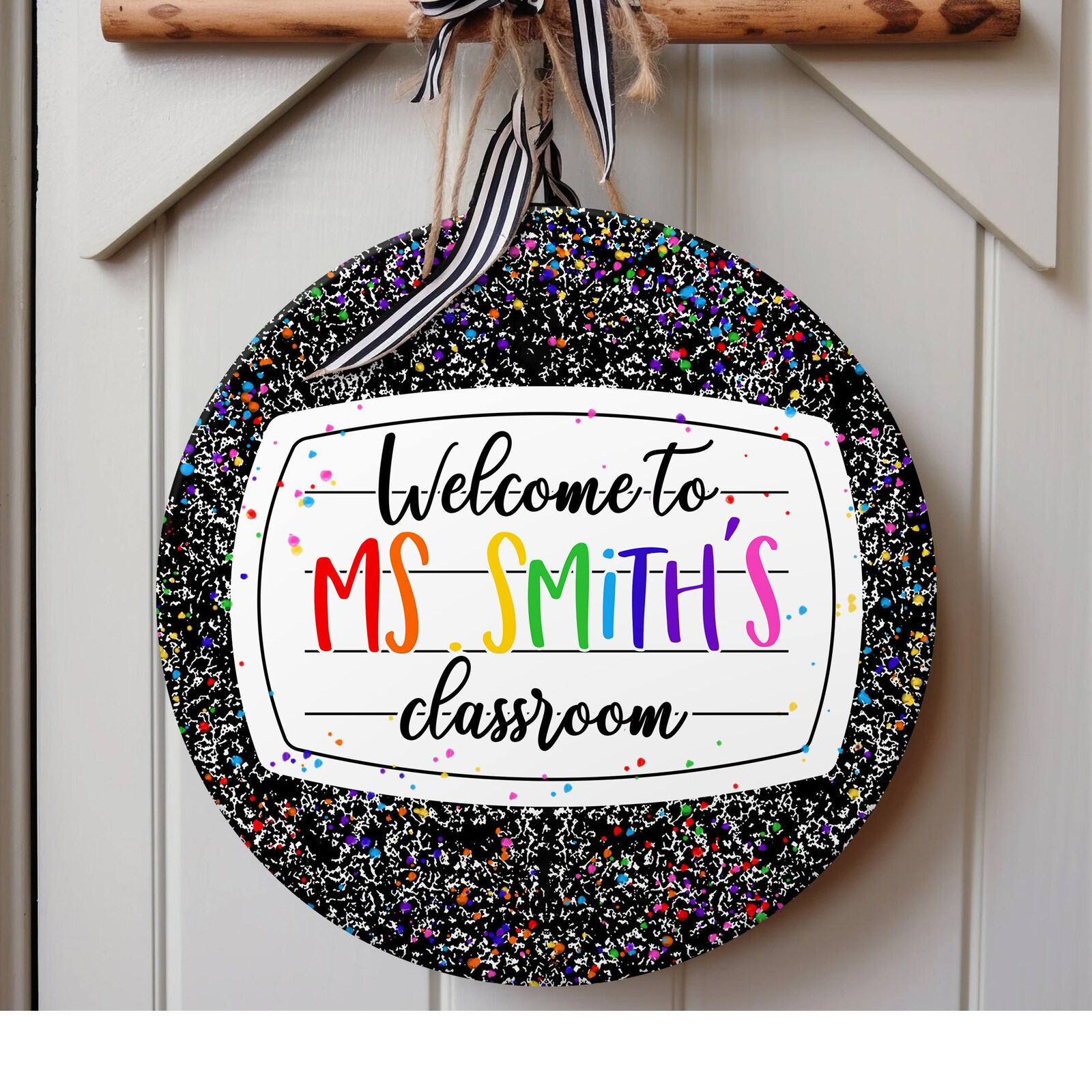 Custom Teacher Sign, Personalized Teacher Door Sign, Classro | Inspire ...
