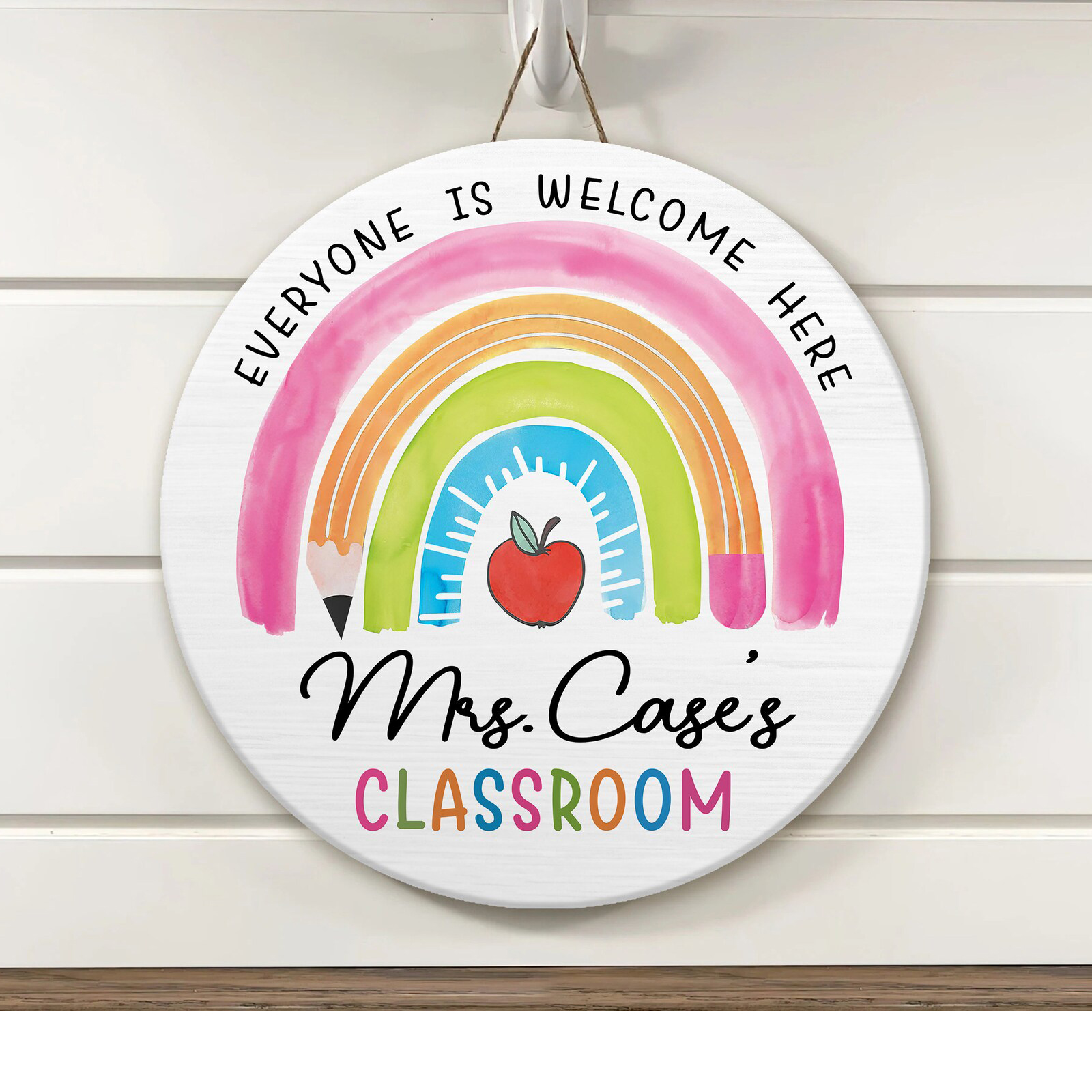 Custom Teacher Sign, Personalized Teacher Door Sign, Classro | Inspire ...