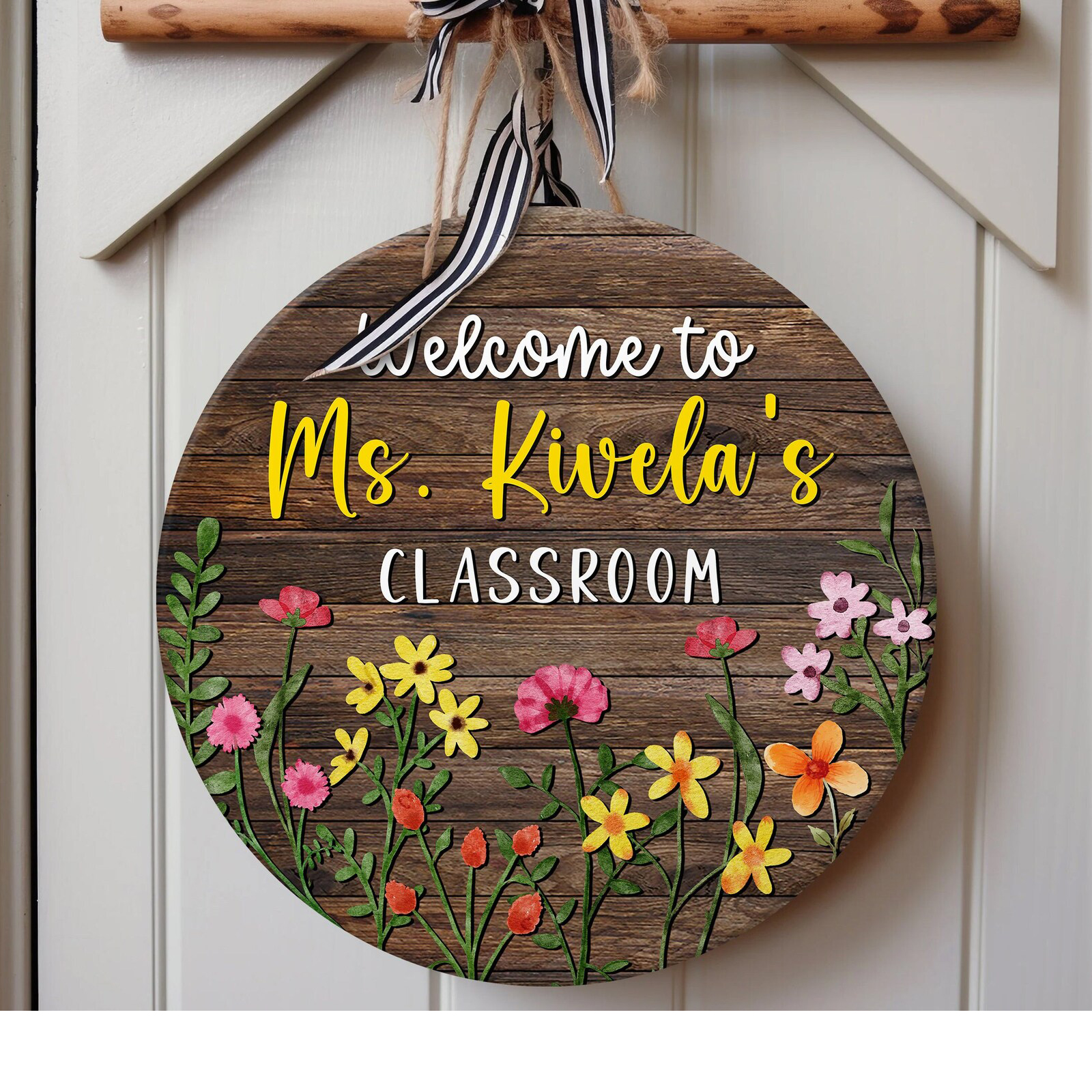 Custom Teacher Sign, Personalized Teacher Door Sign, Classro - Inspire ...