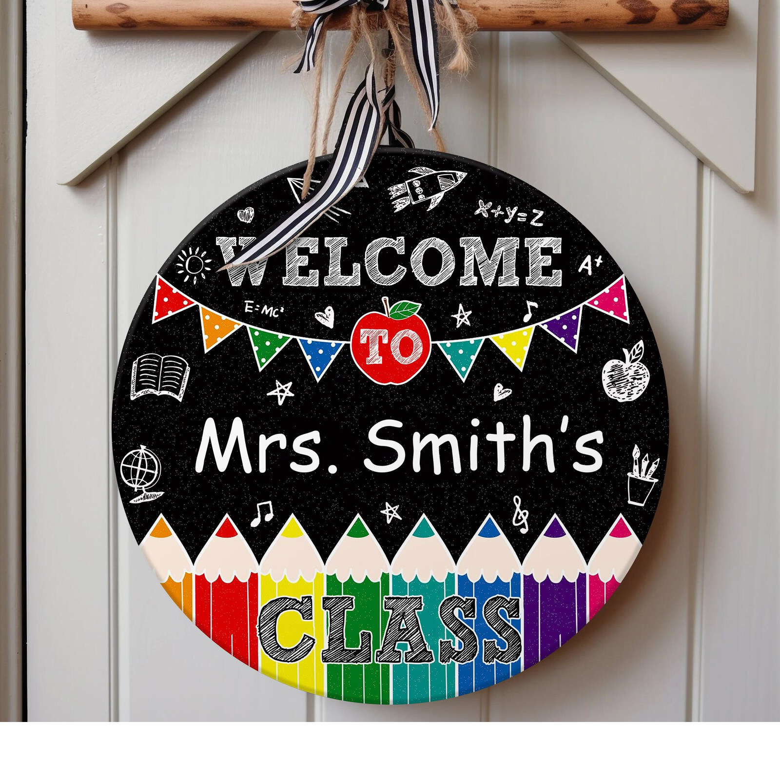 Custom Teacher Sign, Personalized Teacher Door Sign, Classro - Inspire ...