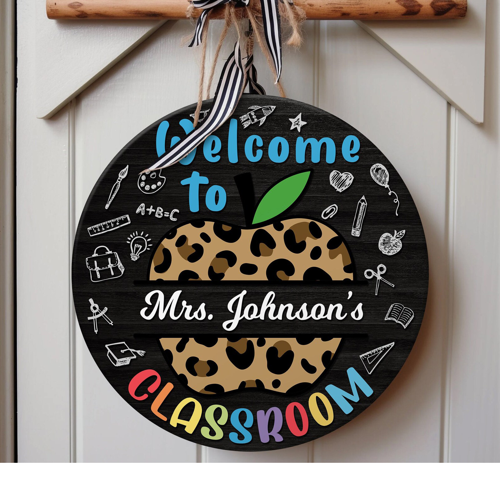 Custom Teacher Sign, Personalized Teacher Door Sign, Classro - Inspire ...