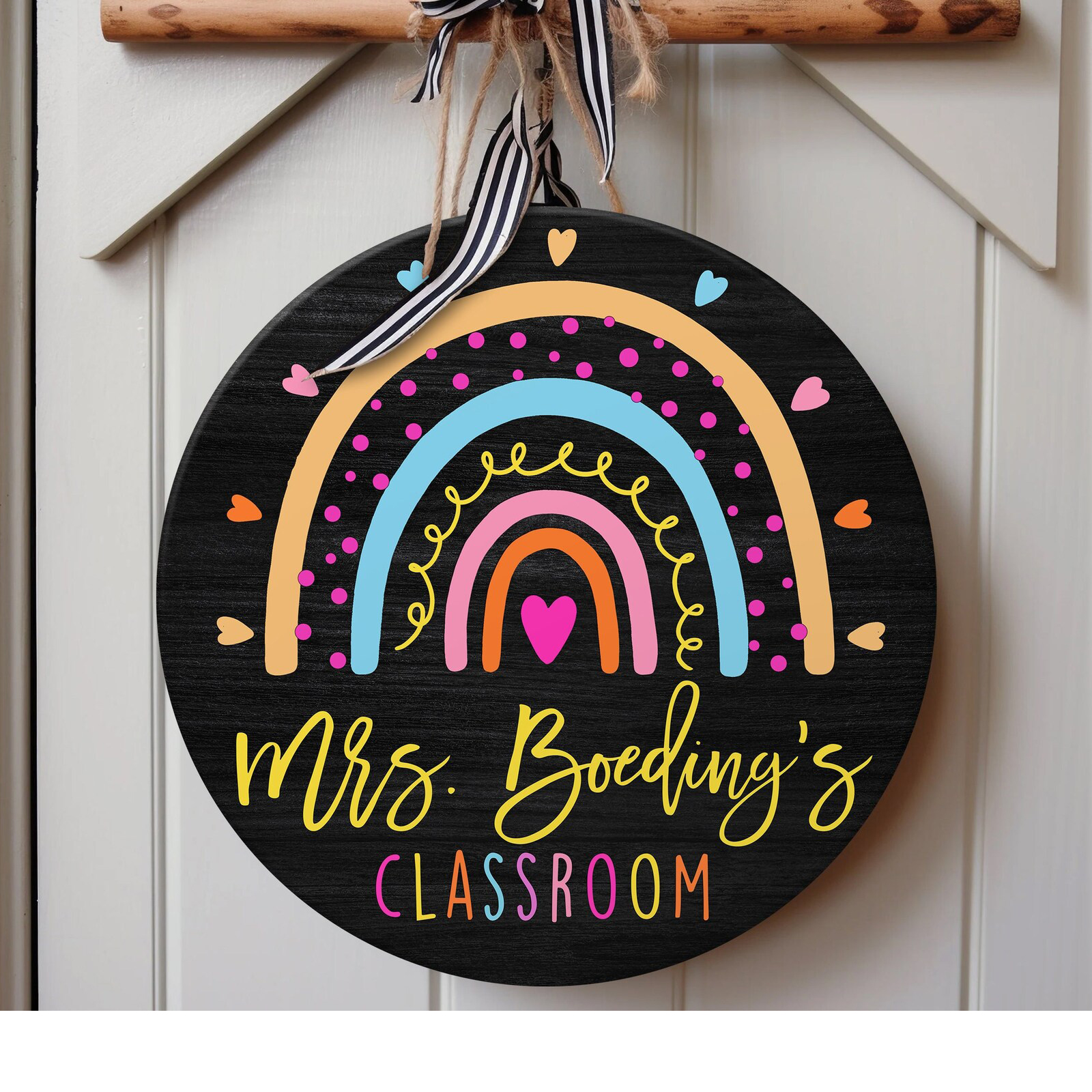 Custom Teacher Sign, Personalized Teacher Door Sign, Classro | Inspire ...