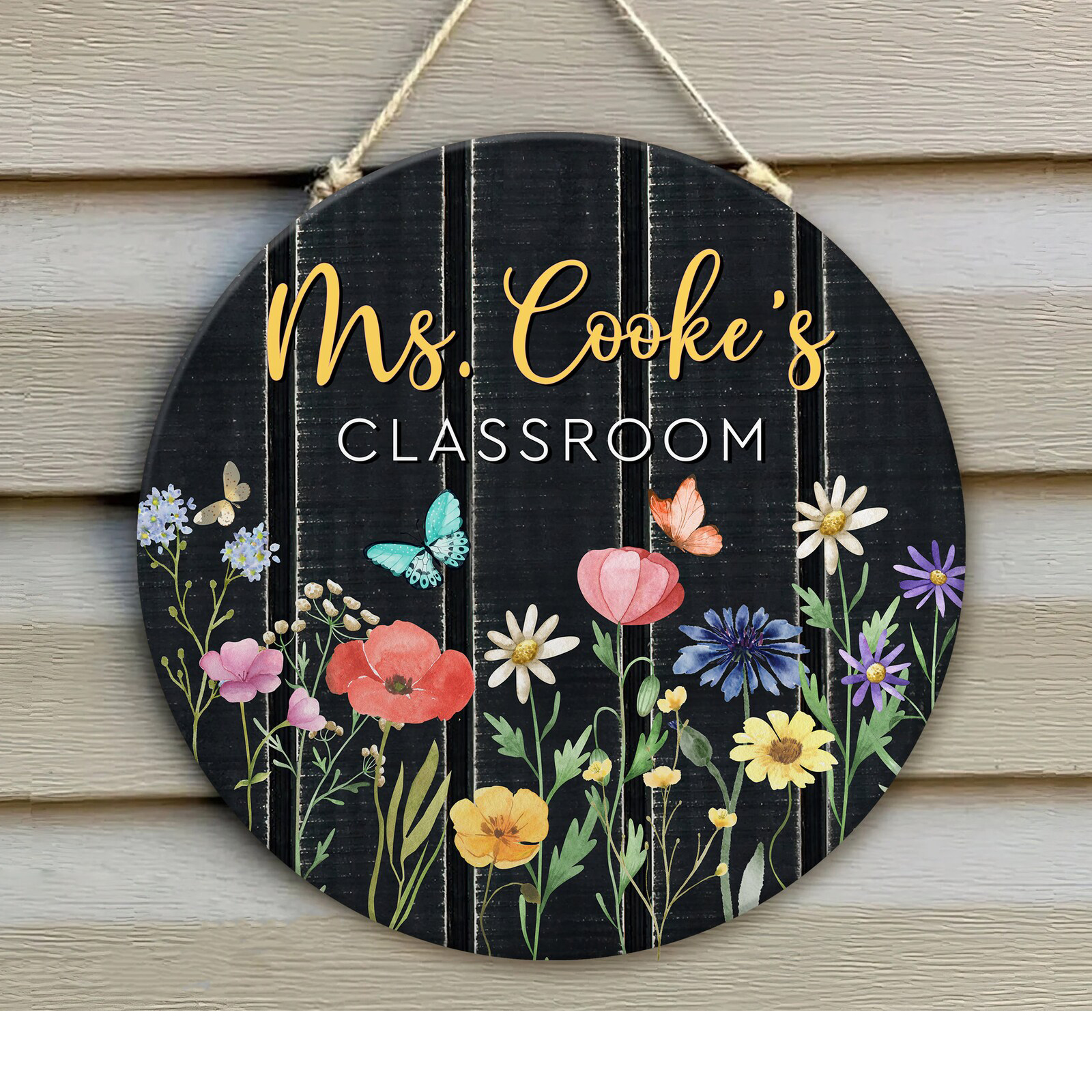Custom Teacher Sign, Personalized Teacher Door Sign, Classro | Inspire ...