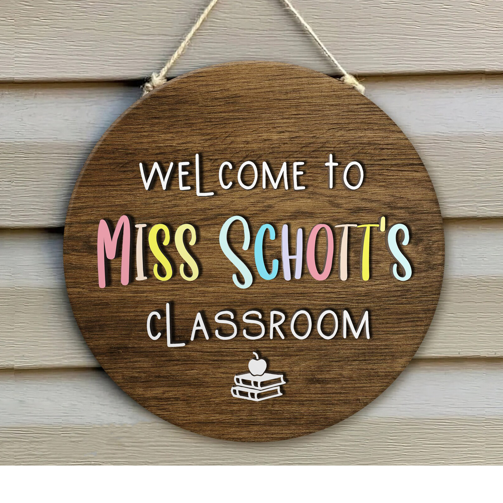 Custom Teacher Sign, Personalized Teacher Door Sign, Classro | Inspire ...