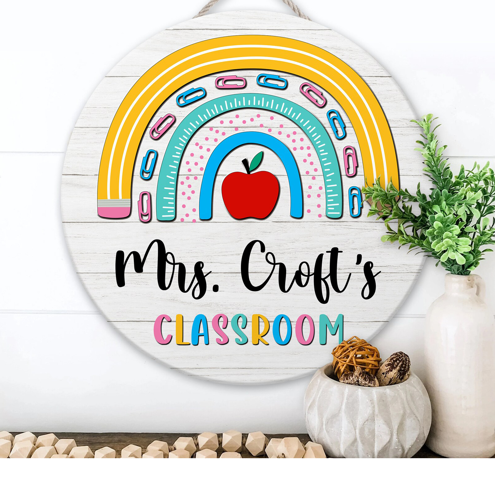 Custom Teacher Sign, Personalized Teacher Door Sign, Classro - Inspire ...
