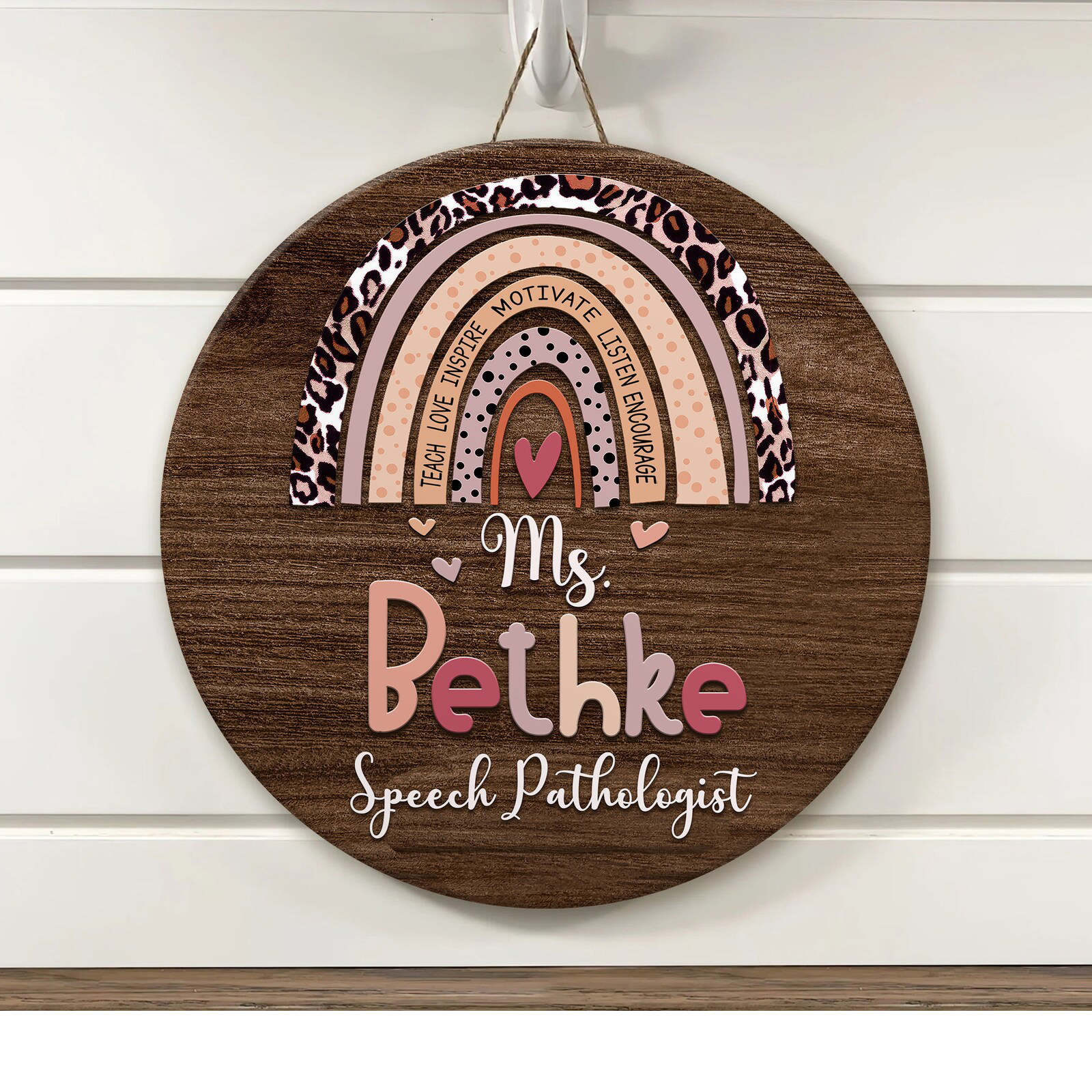 Custom Teacher Sign, Personalized Teacher Door Sign, Classro | Inspire ...