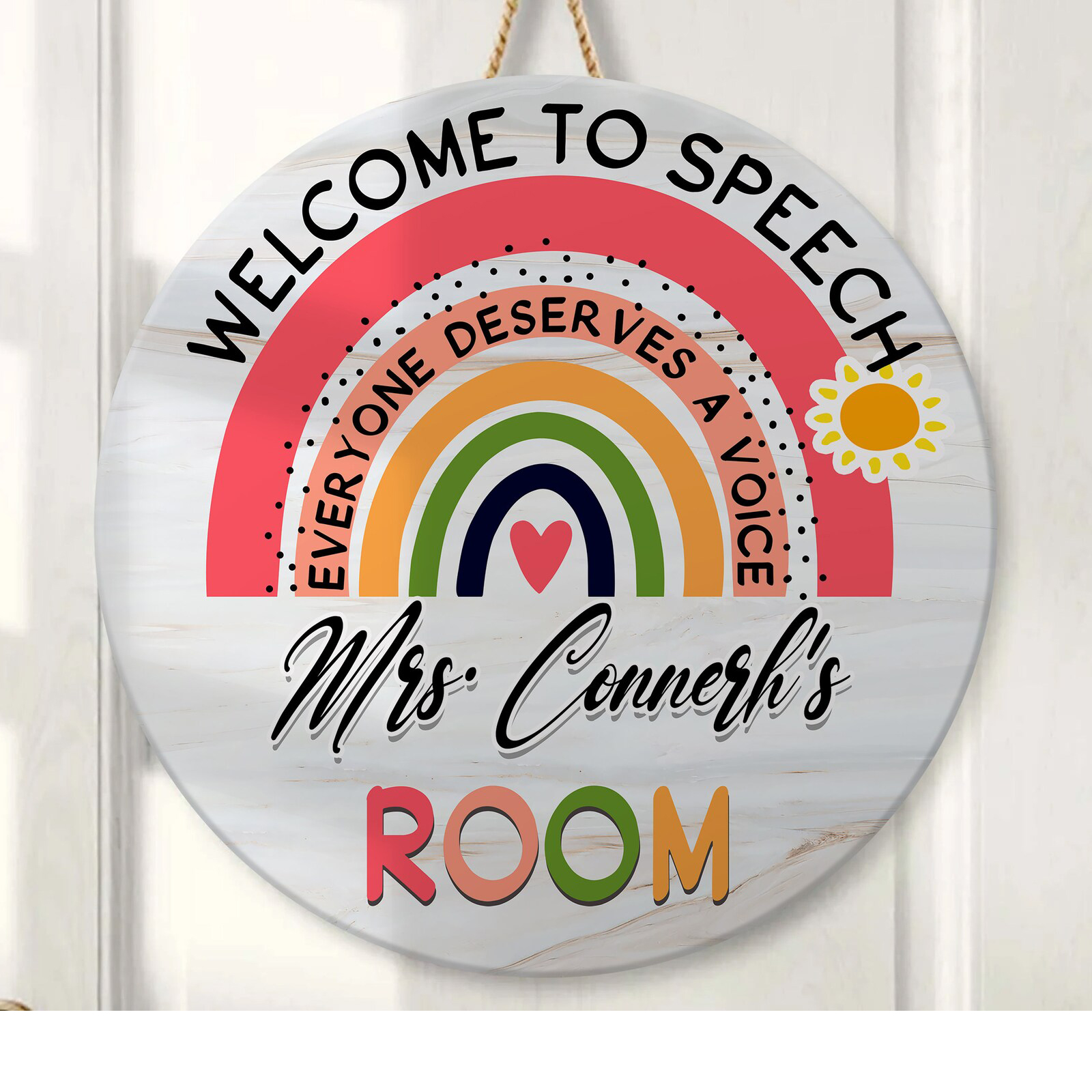 Personalized Classroom Door Sign, Teachers Appreciation Gift | Inspire ...