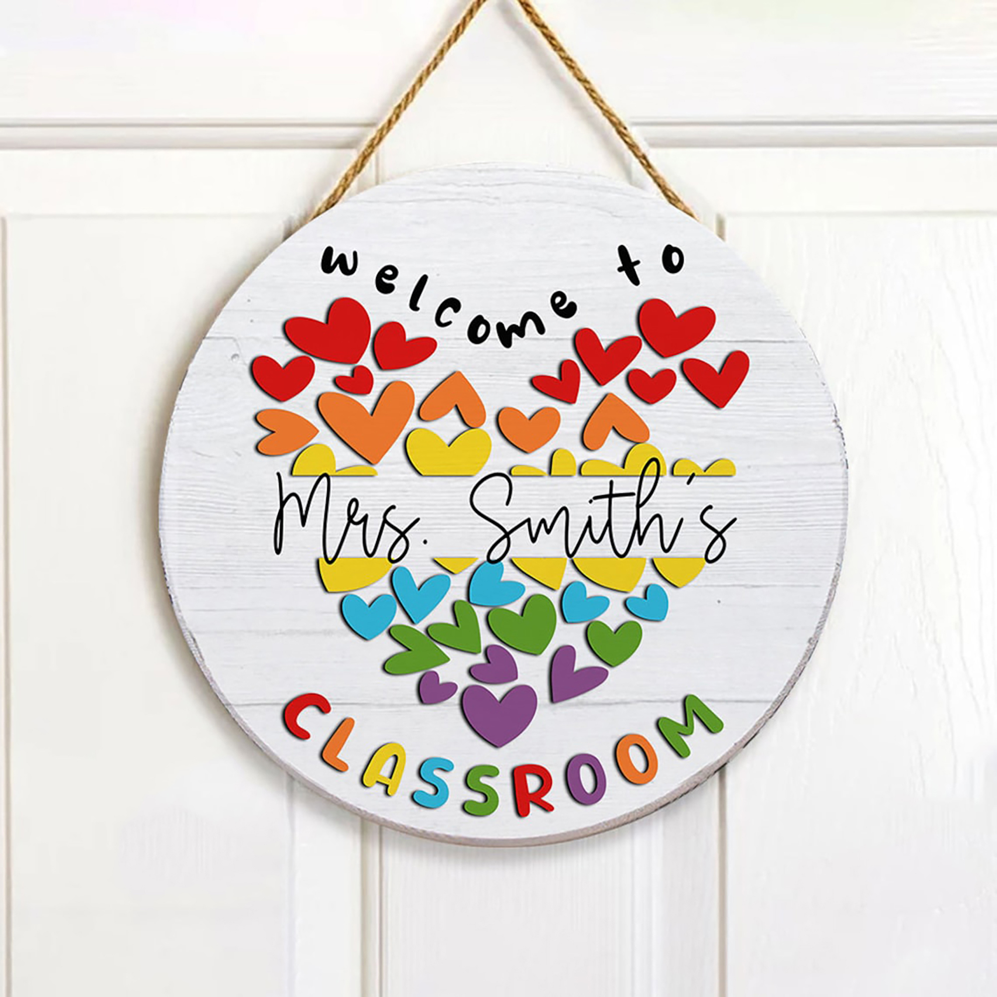 Classroom Welcome Sign, Custom Teacher Door Sign, Classroom | Inspire ...