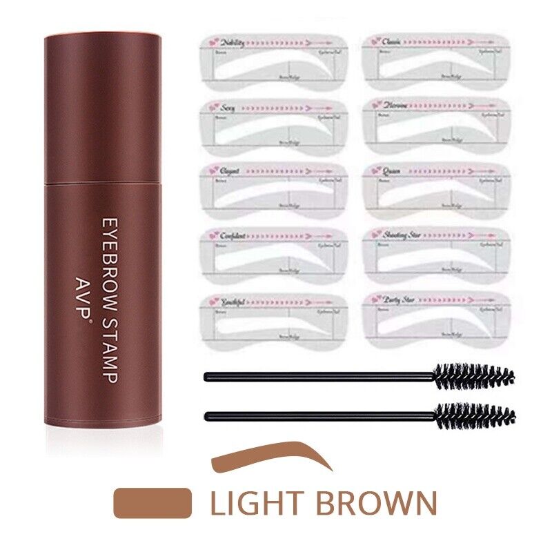 Eyebrow Stamp Brow Shaping Kit Waterproof With 10 Reusable S | Inspire ...