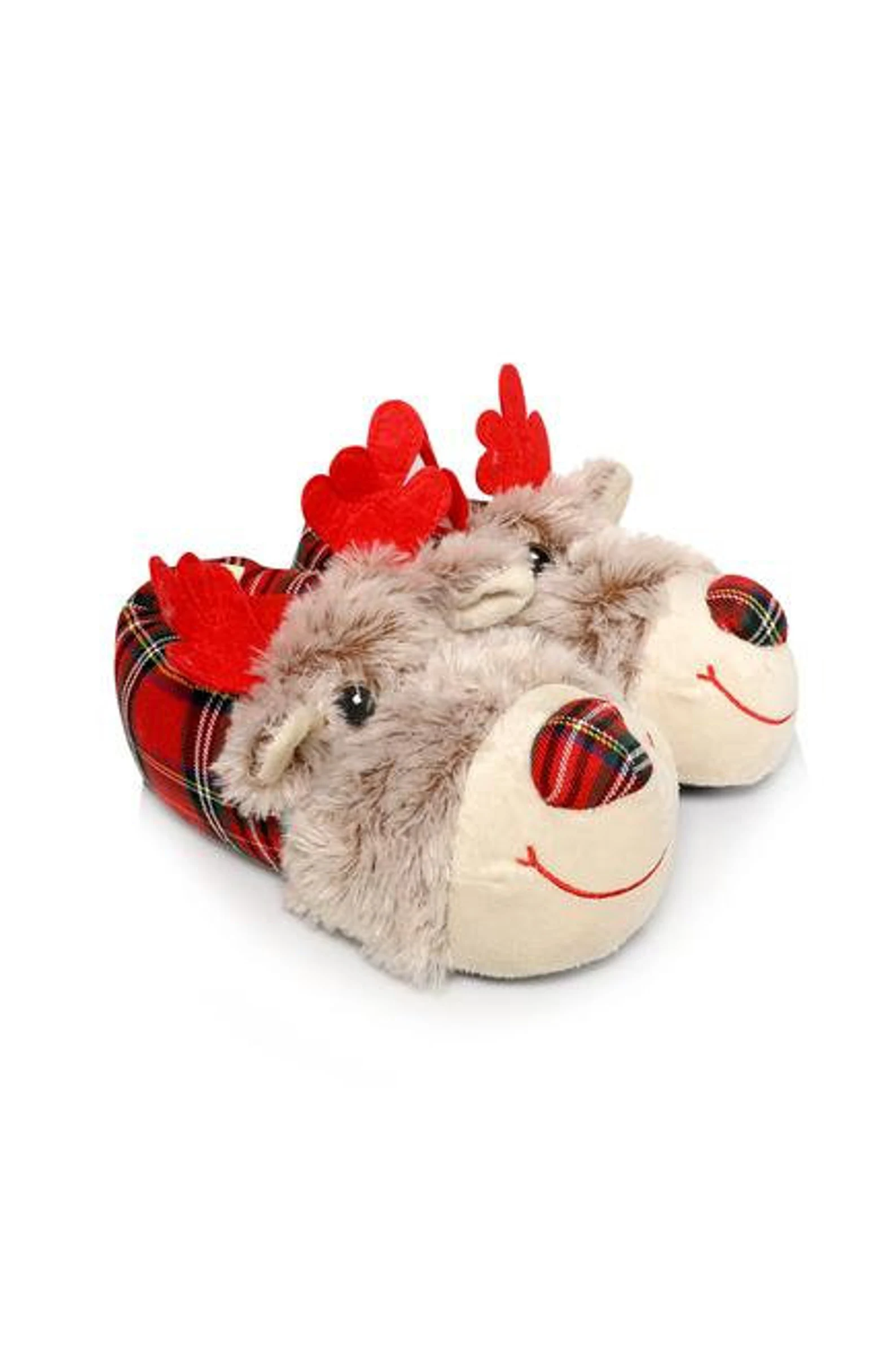 Unisex Cozy fluffy deer house slippers, Fuzzy animal home sl | Inspire ...