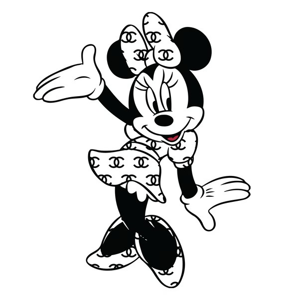 Chanel Minnie disney Fashion Svg, Minnie Chanel Logo, Chanel - Inspire ...