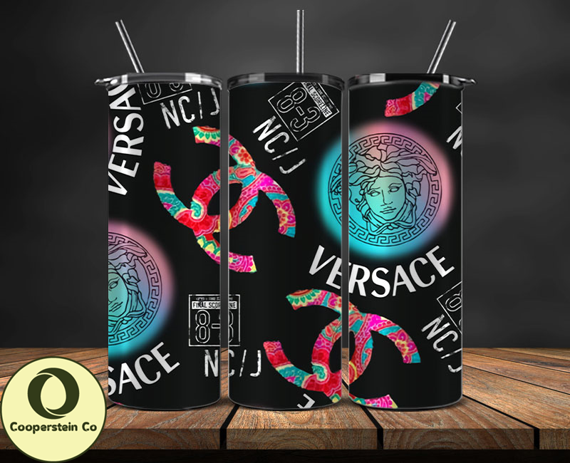 Chanel Tumbler Wrap, Chanel Tumbler Png, Chanel Logo, Luxury - Inspire ...