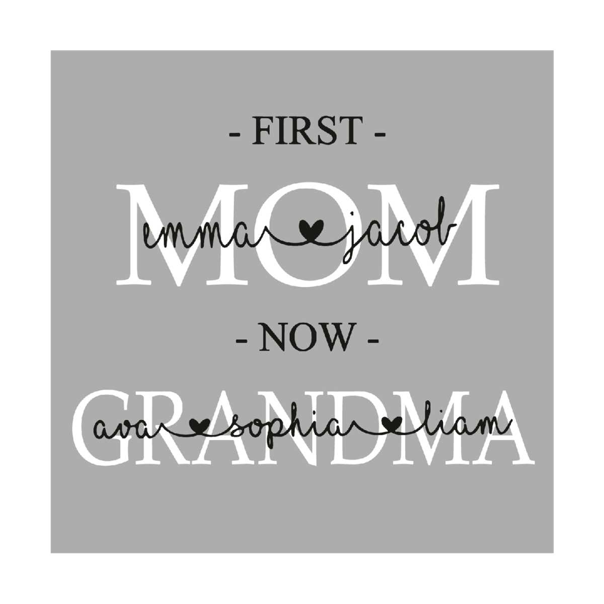 First Mom Now Grandma Svg, Mothers Day Svg, Now Grandma Svg, | Inspire ...