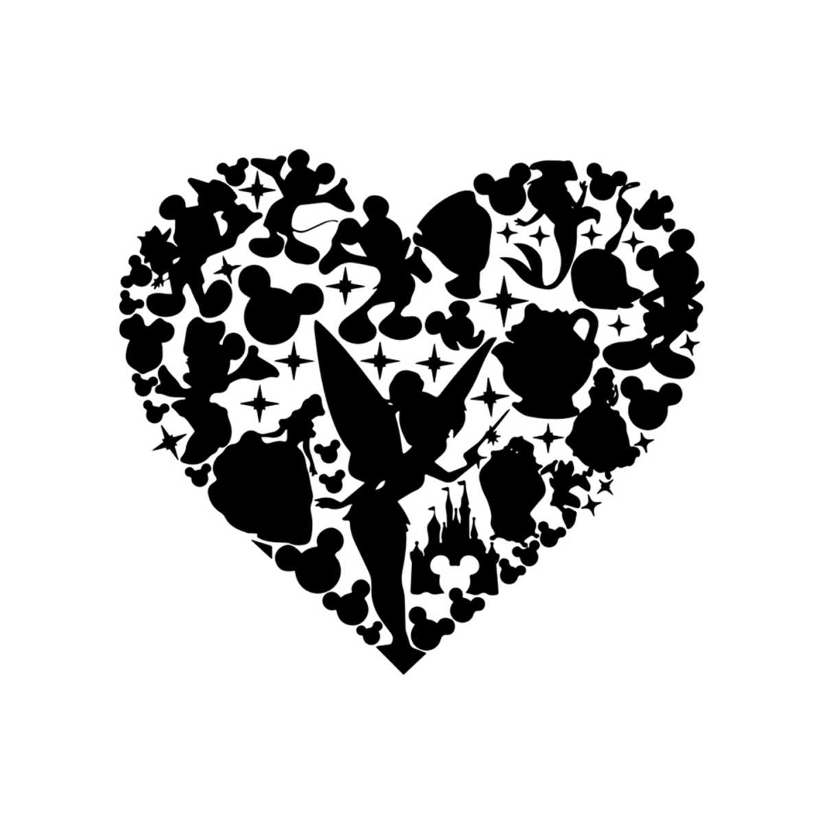 Heart tinkerbell svg - Inspire Uplift