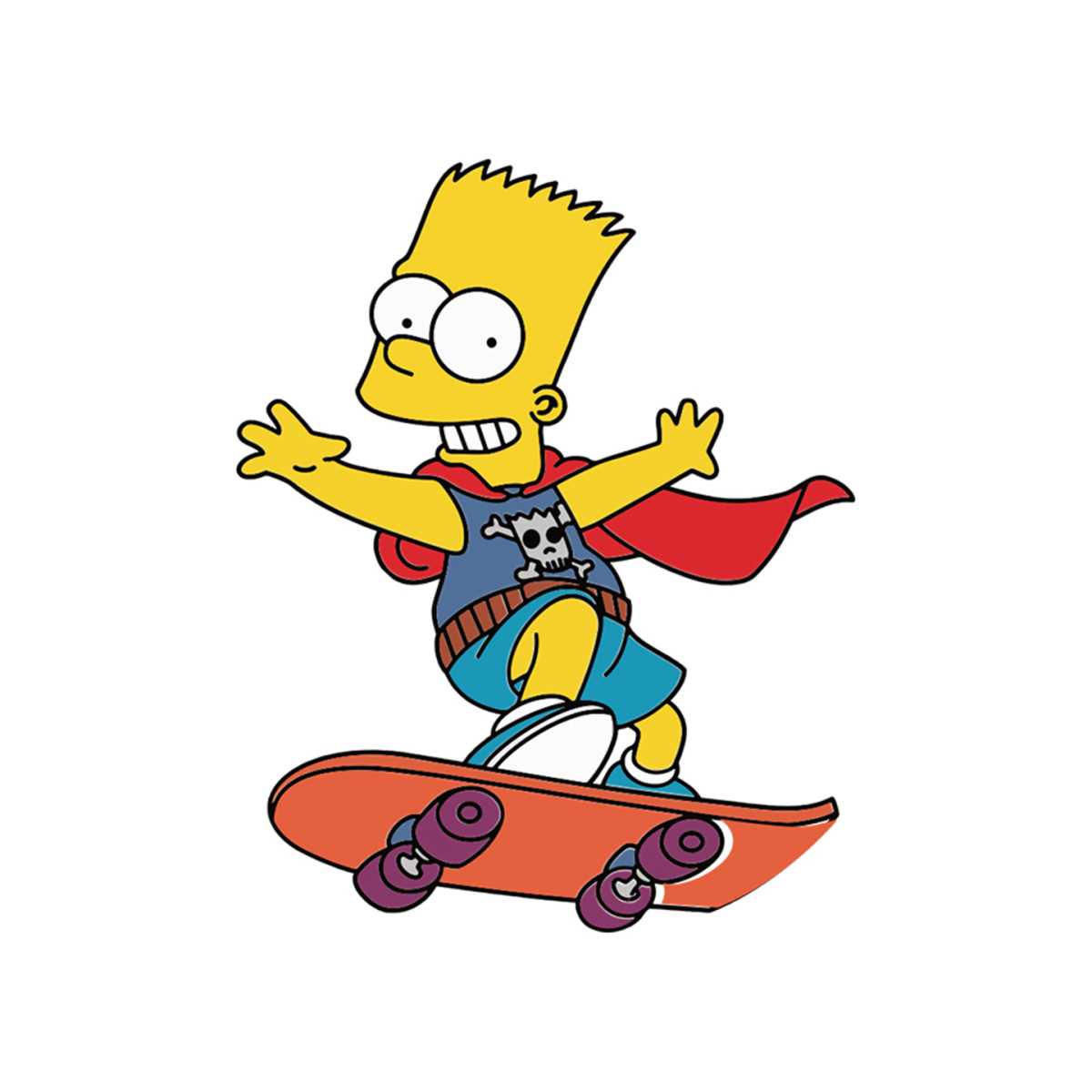 Bart Simpson Skating Svg, Cartoon Svg, The Simpsons Svg, Ska - Inspire ...