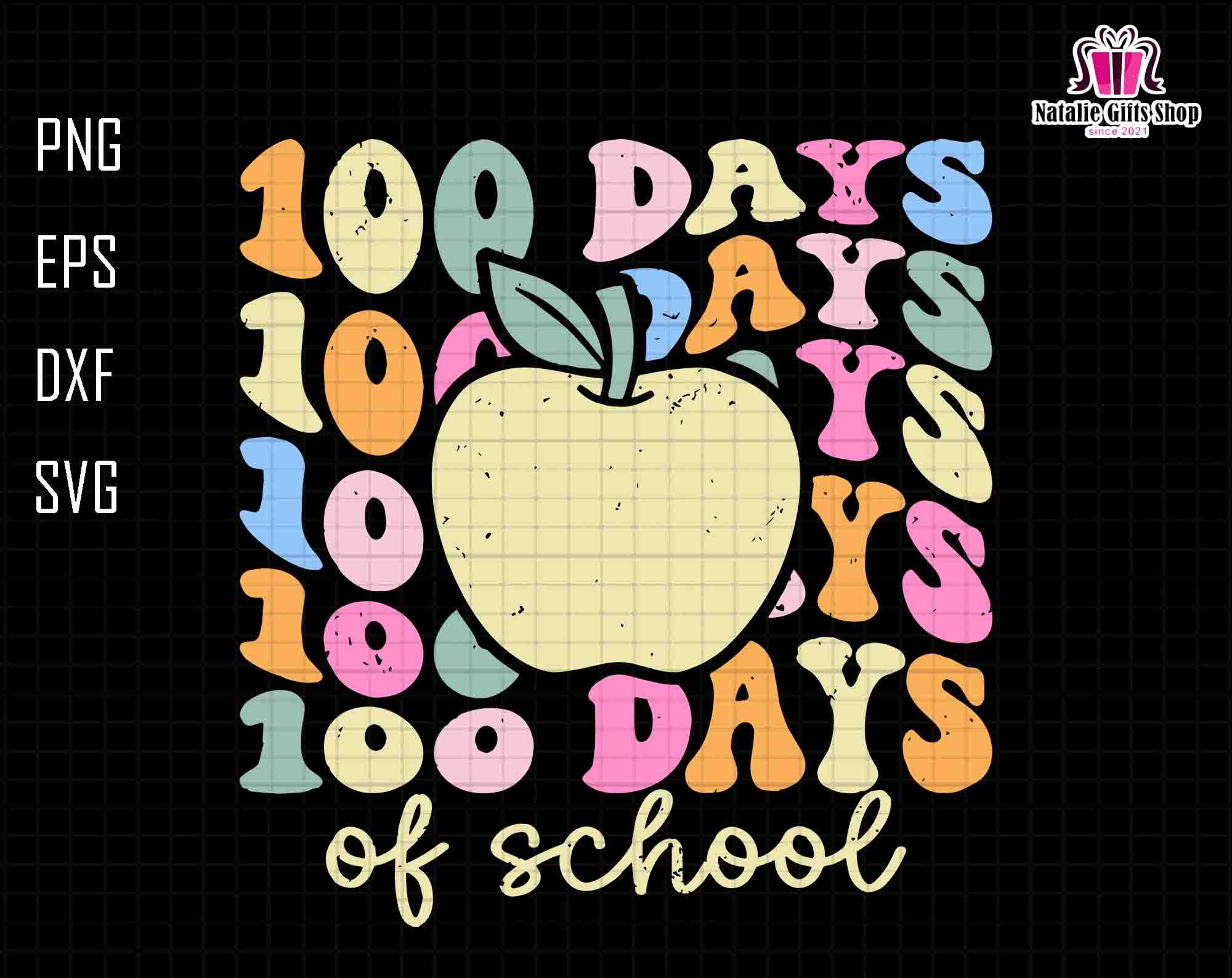 100 Days of School Svg, Retro Disco Balls Svg, Funny Teacher - Inspire ...