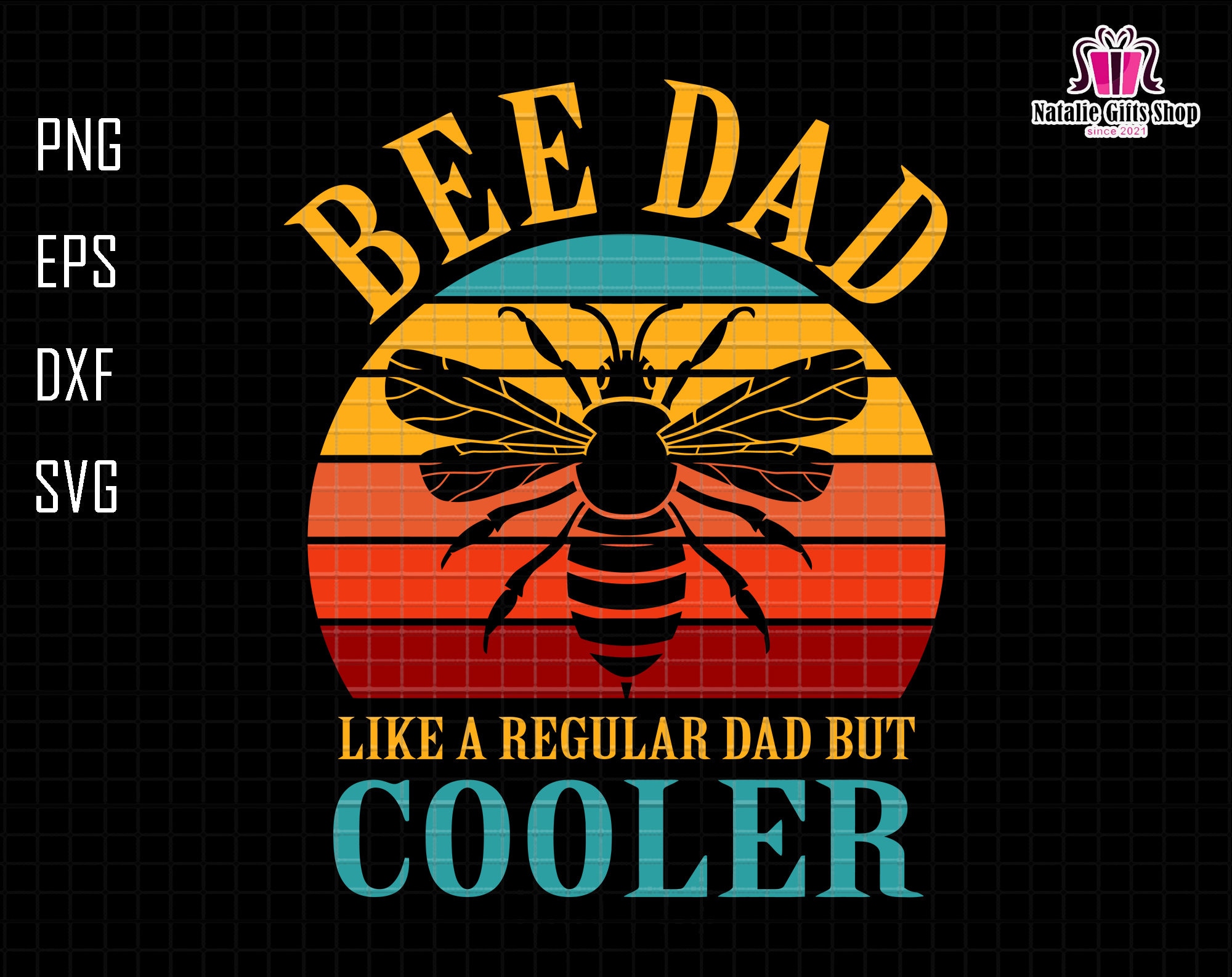 Bee Dad Like A Regular Dad But Cooler Svg, Beekeeping Svg, H | Inspire ...