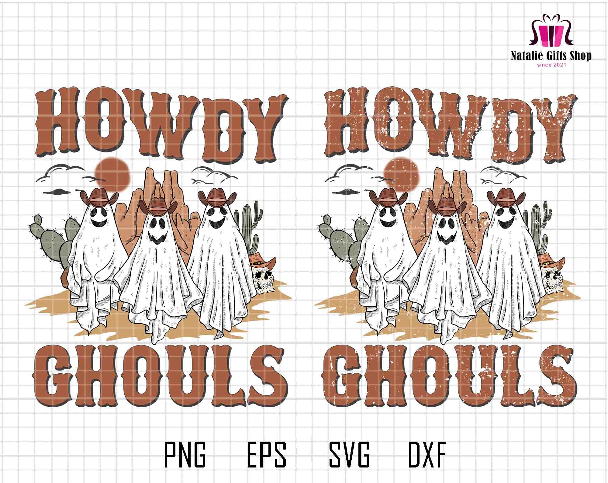 Howdy Ghouls Png, Western Halloween Png, Cowboy Ghouls Png, - Inspire ...