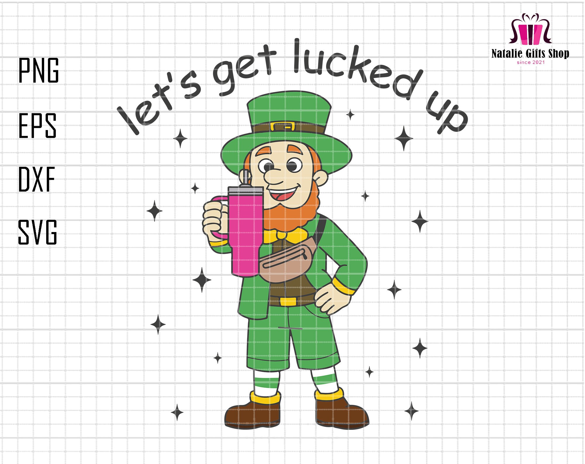Lets Get Lucked Up Svg, Boujee Leprechaun Svg, Retro Patrick | Inspire ...