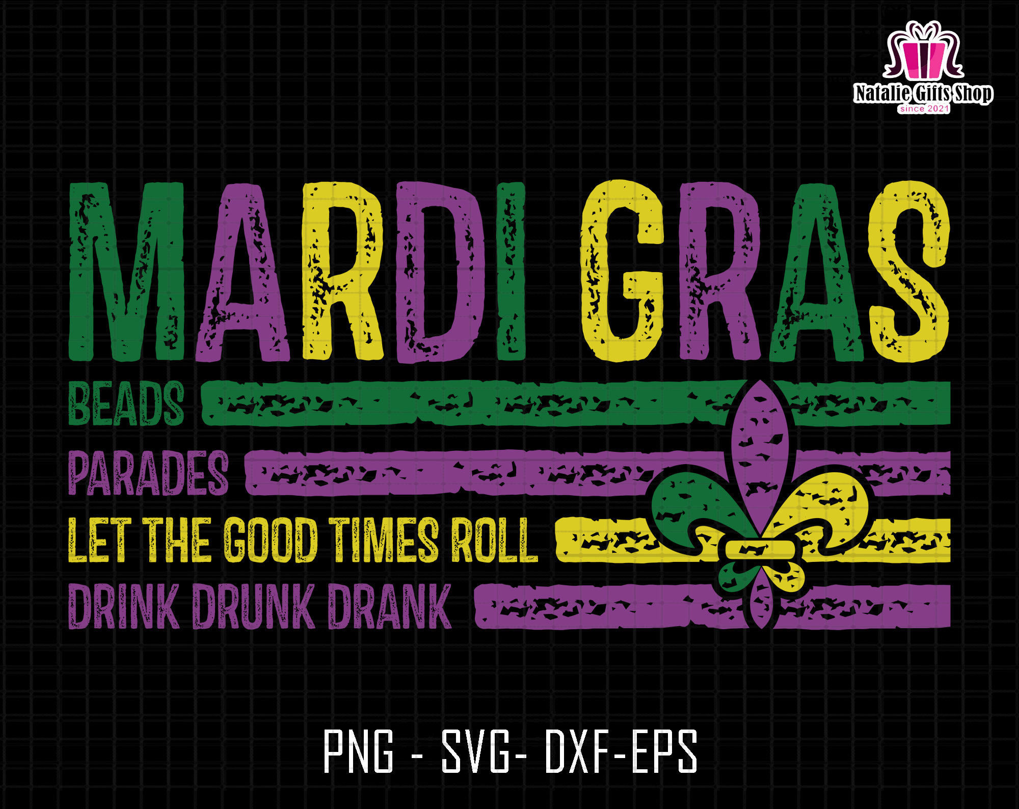 Mardi Gras Svg, Beads Parades Svg, Fat Tuesday, Carnival Svg - Inspire ...