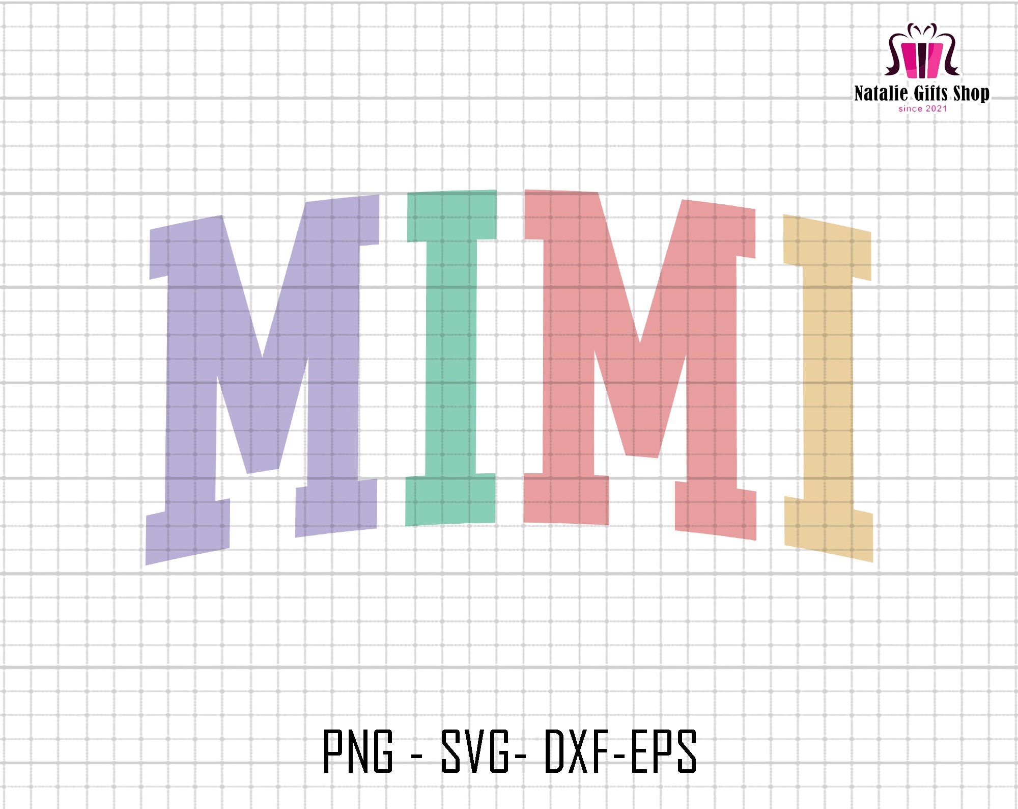 Mimi Svg, Mimi Varsity Letter Color Svg, Motherhood Svg, Mom - Inspire ...