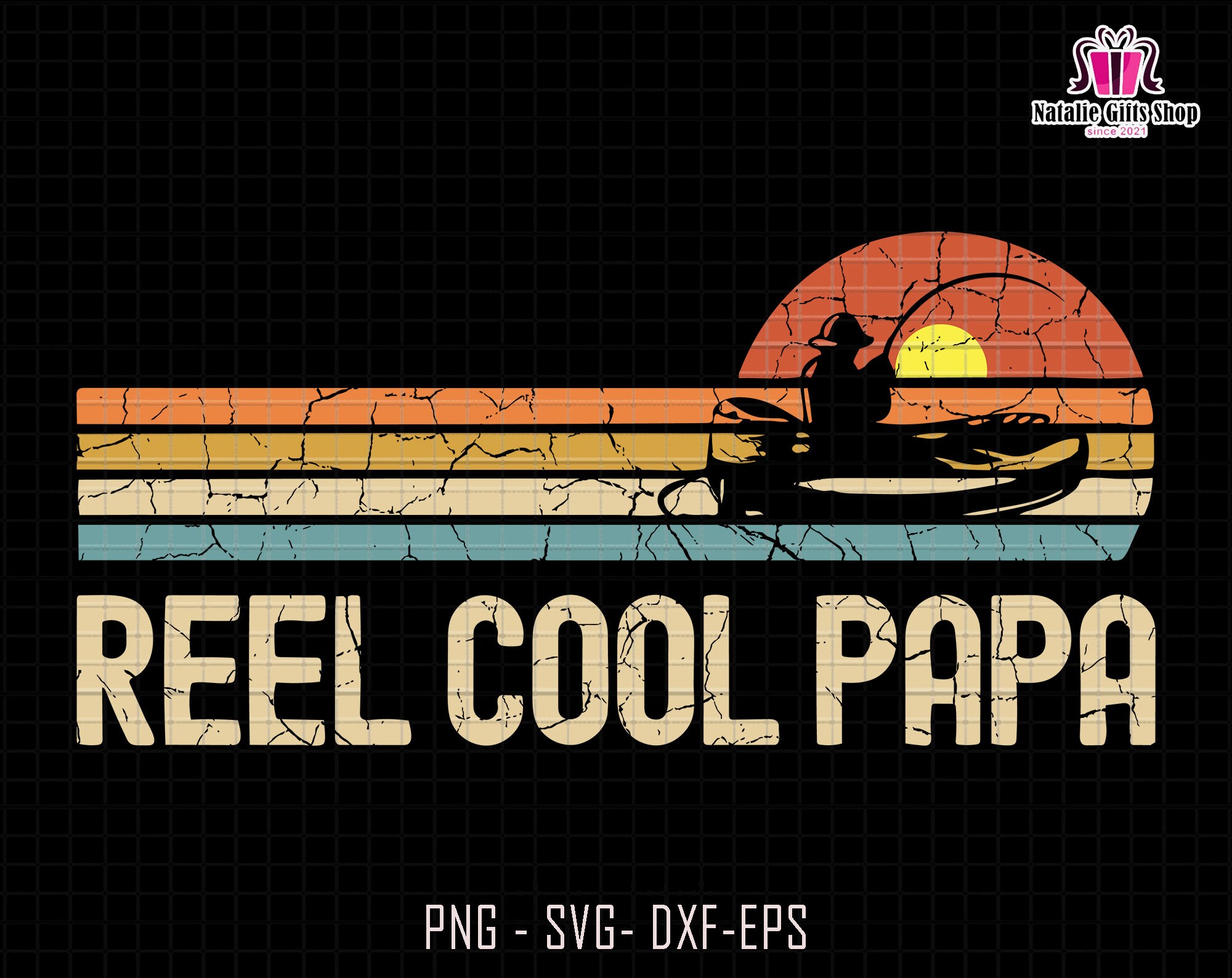 Reel Cool Papa Svg, Papa Svg, Vintage Retro Reel Cool Papa S | Inspire ...