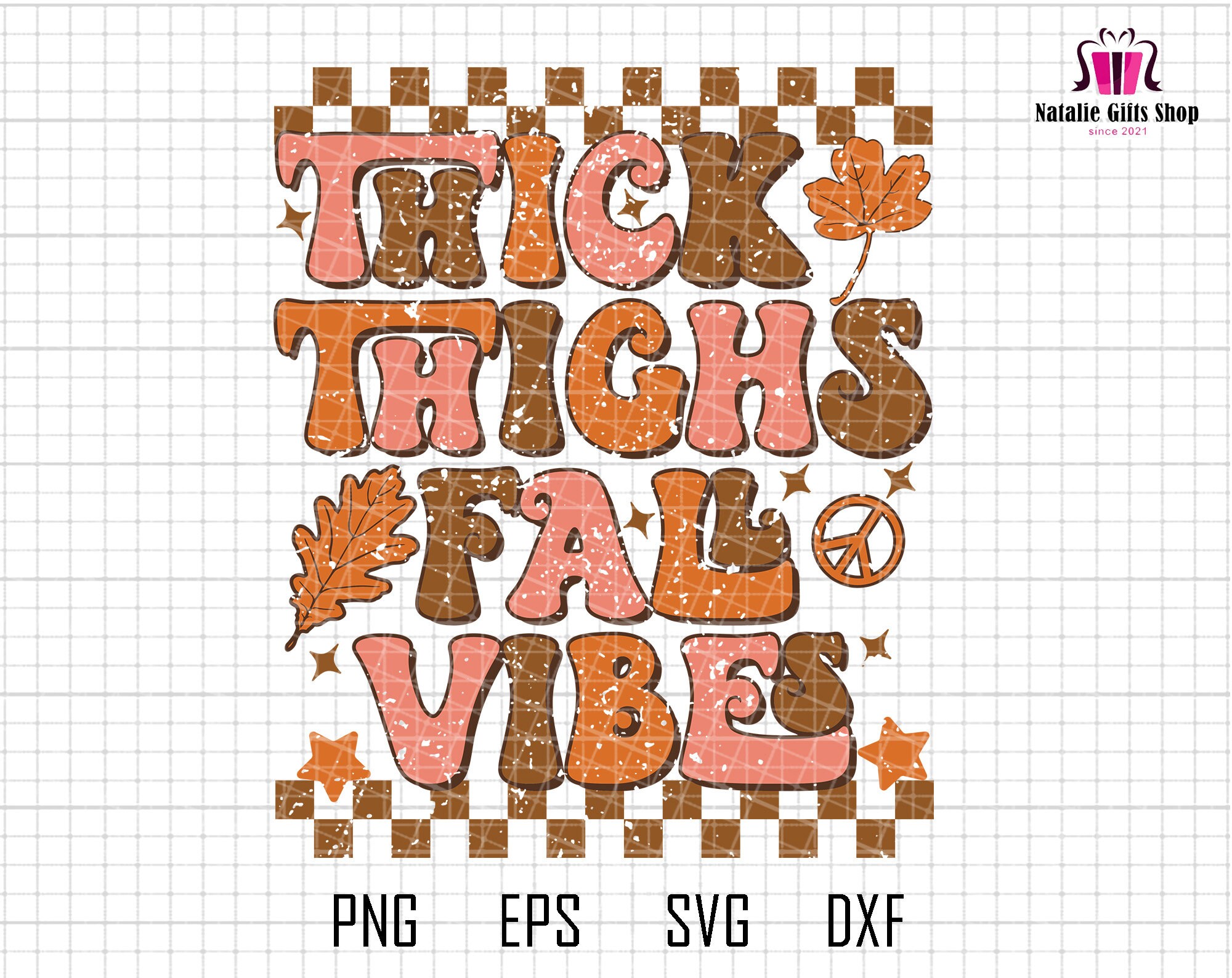 Thick Thichs Fall Vibes Svg, Fall Vibes Svg Png, Autumn Fal | Inspire Uplift