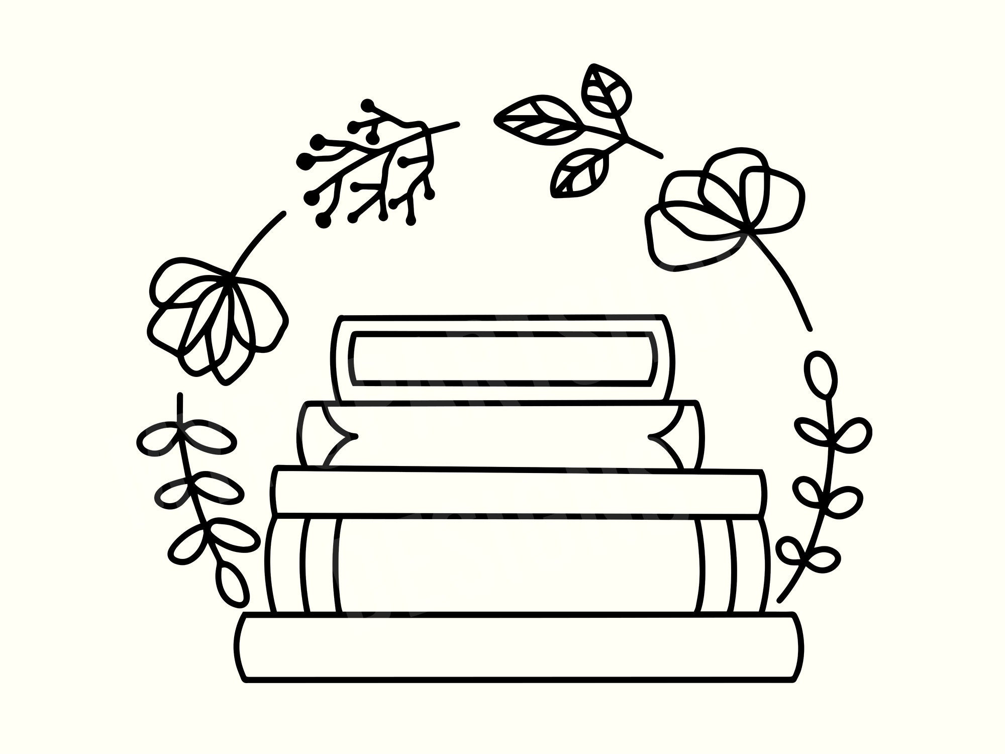 Book Svg, Stacked Books Svg, Reader Svgs, Reading SVG, Book - Inspire ...