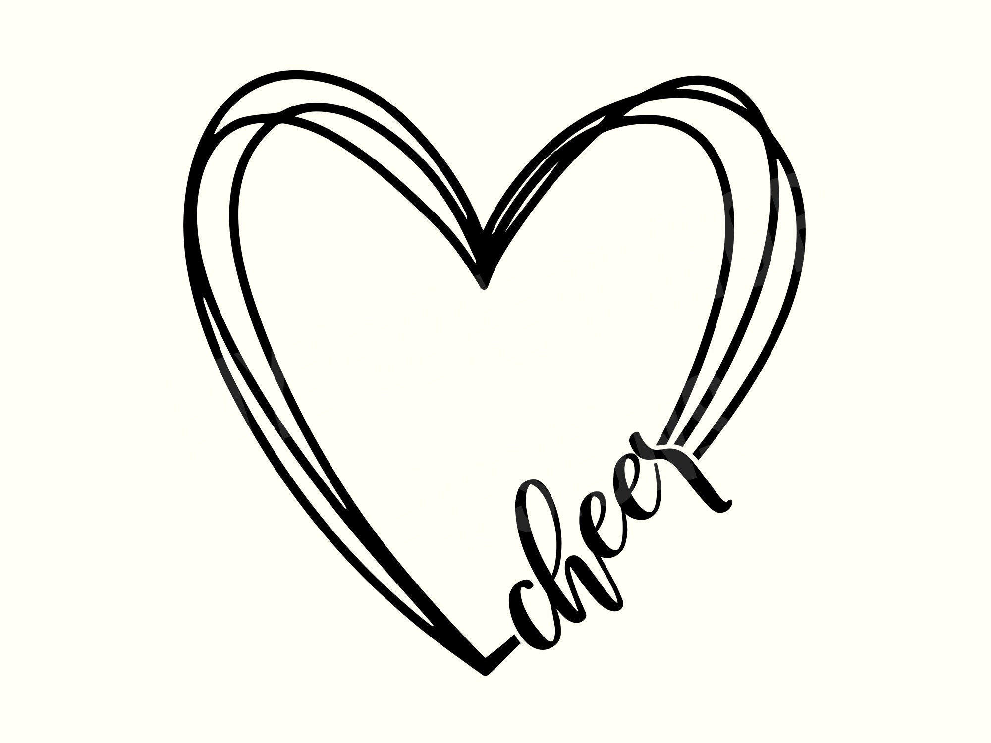 Cheer Heart Svg, Cheer Svg, Cheer Png, Cheerleading Svg, Che | Inspire ...